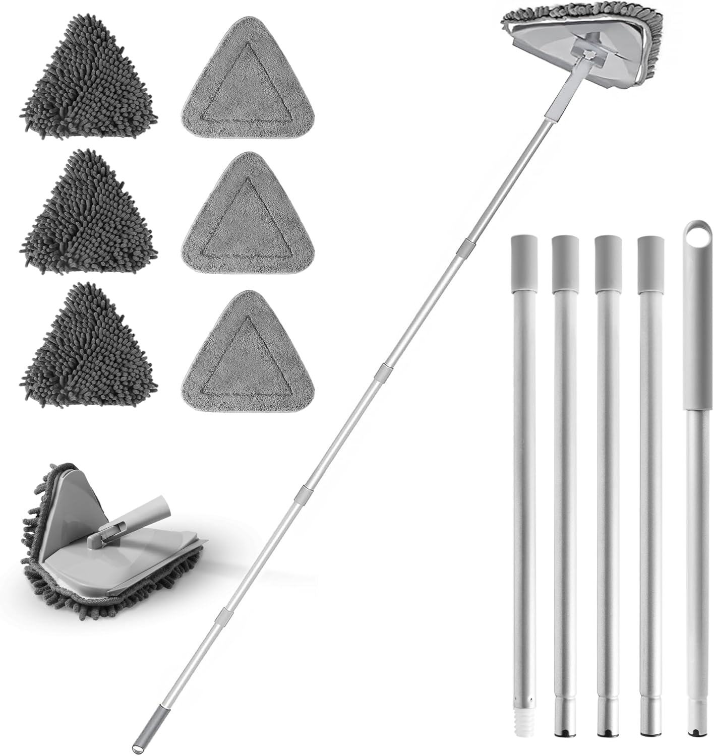 Amazon.com: BOOMJOY Wall Cleaner Mop with 82 Inches Long Handle ...