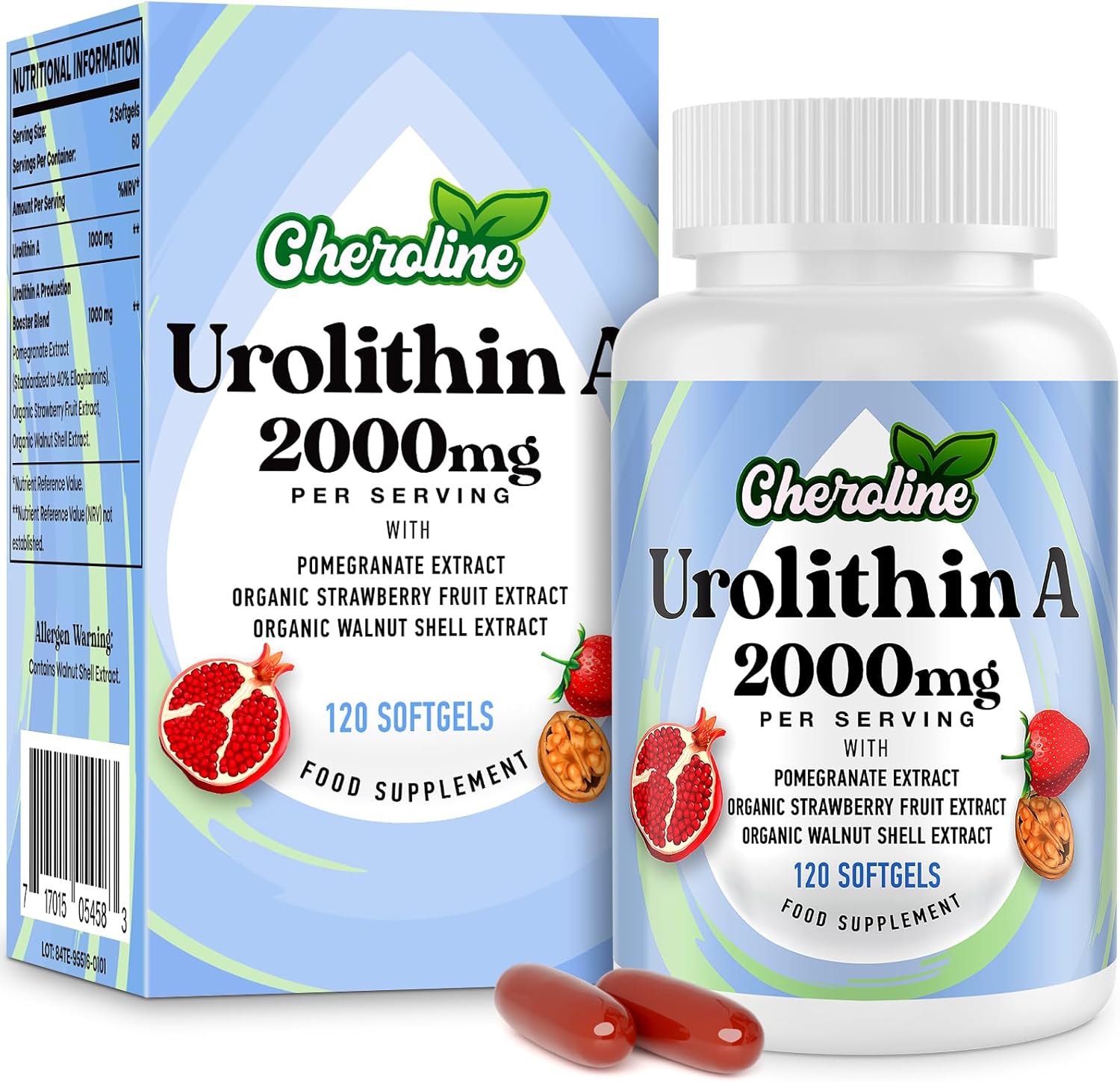 Urolithin A Supplement 2000mg - 120 Softgels 60-Day Supply - Enhanced ...