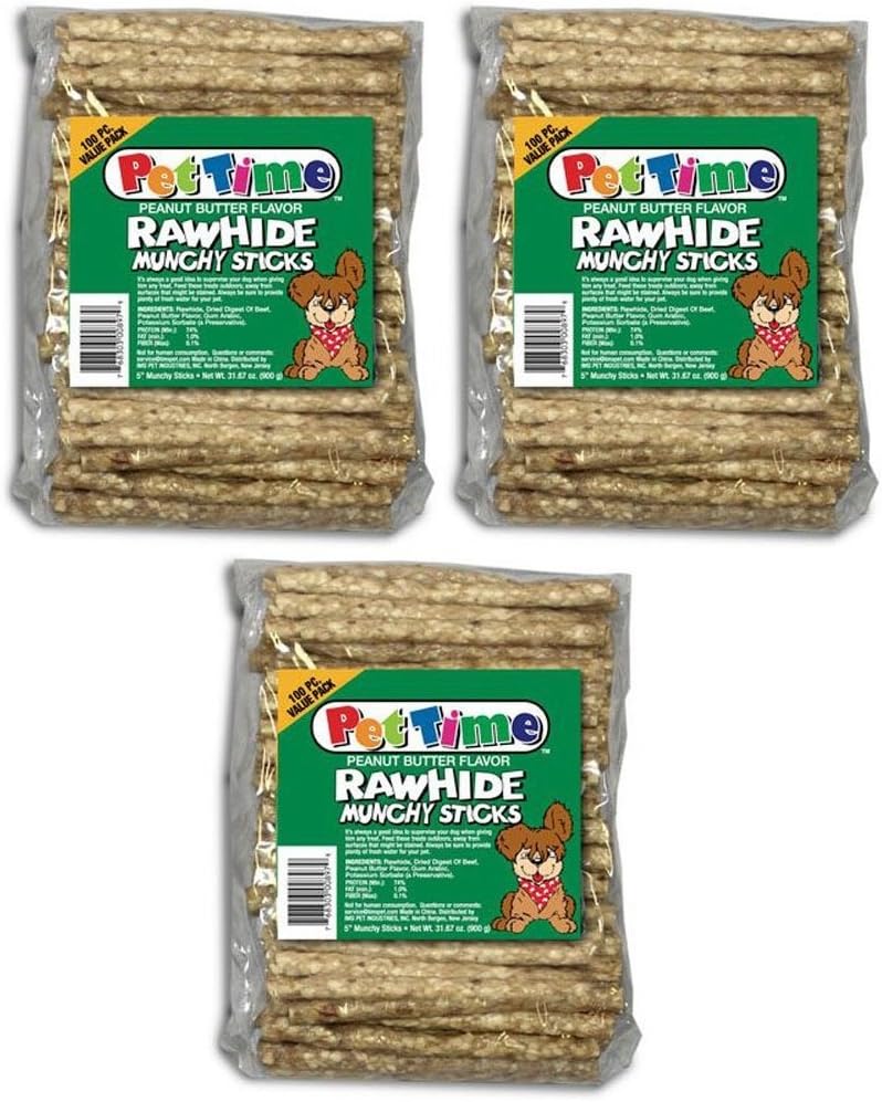 Amazon.com : IMS PET Time Rawhide Munchy Sticks : Pet Supplies