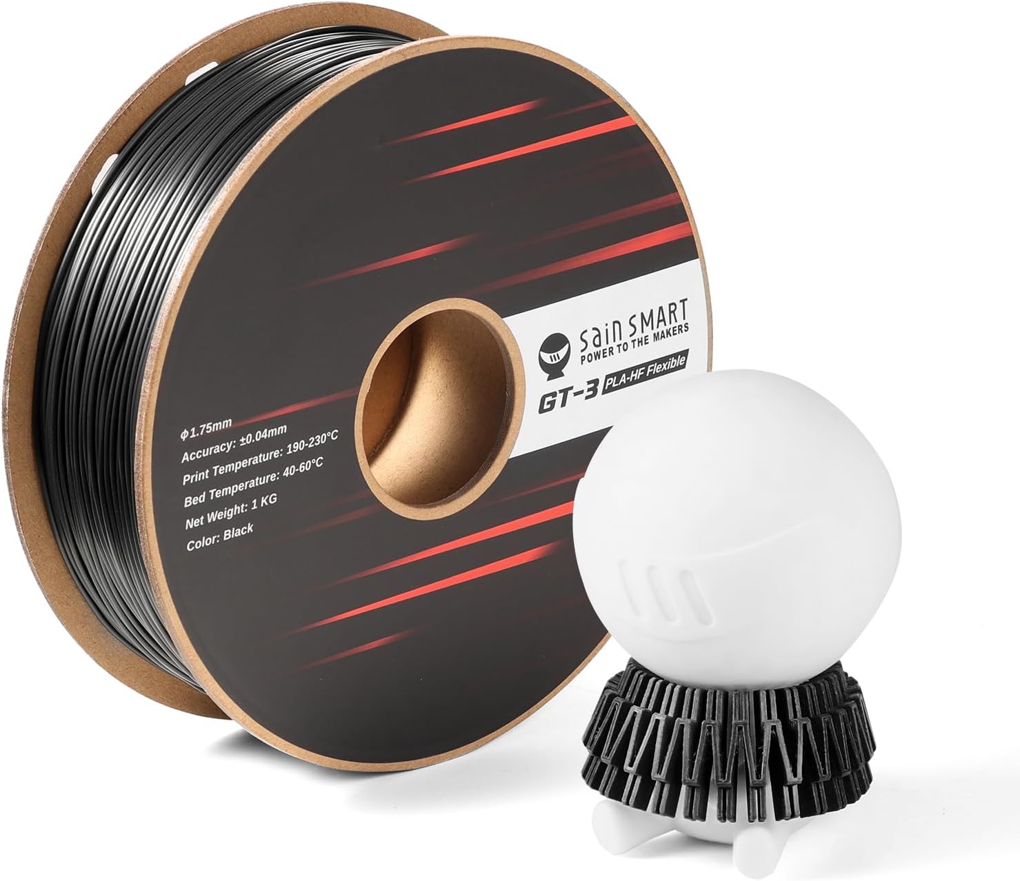Amazon.com: SainSmart GT-3 High Flowability Flexible PLA Filament 1 ...