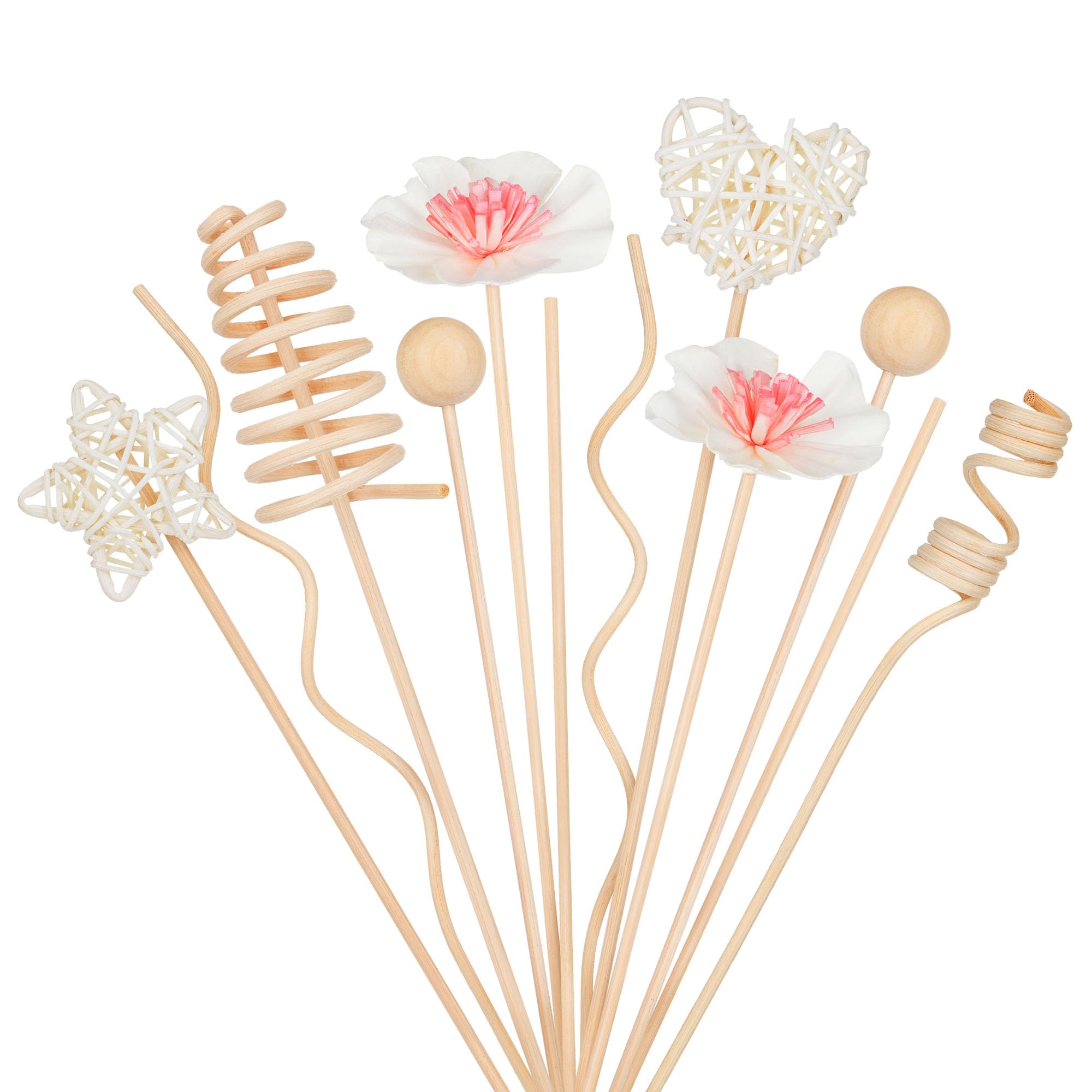 Amazon.com: Reed Diffuser Stick Set, WUTAOBON 20Pcs Rattan Flower Oil ...