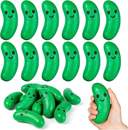 Amazon.com: 6 Pcs Pickle Stress Balls, Funny Food Stress Ball Bulk for ...
