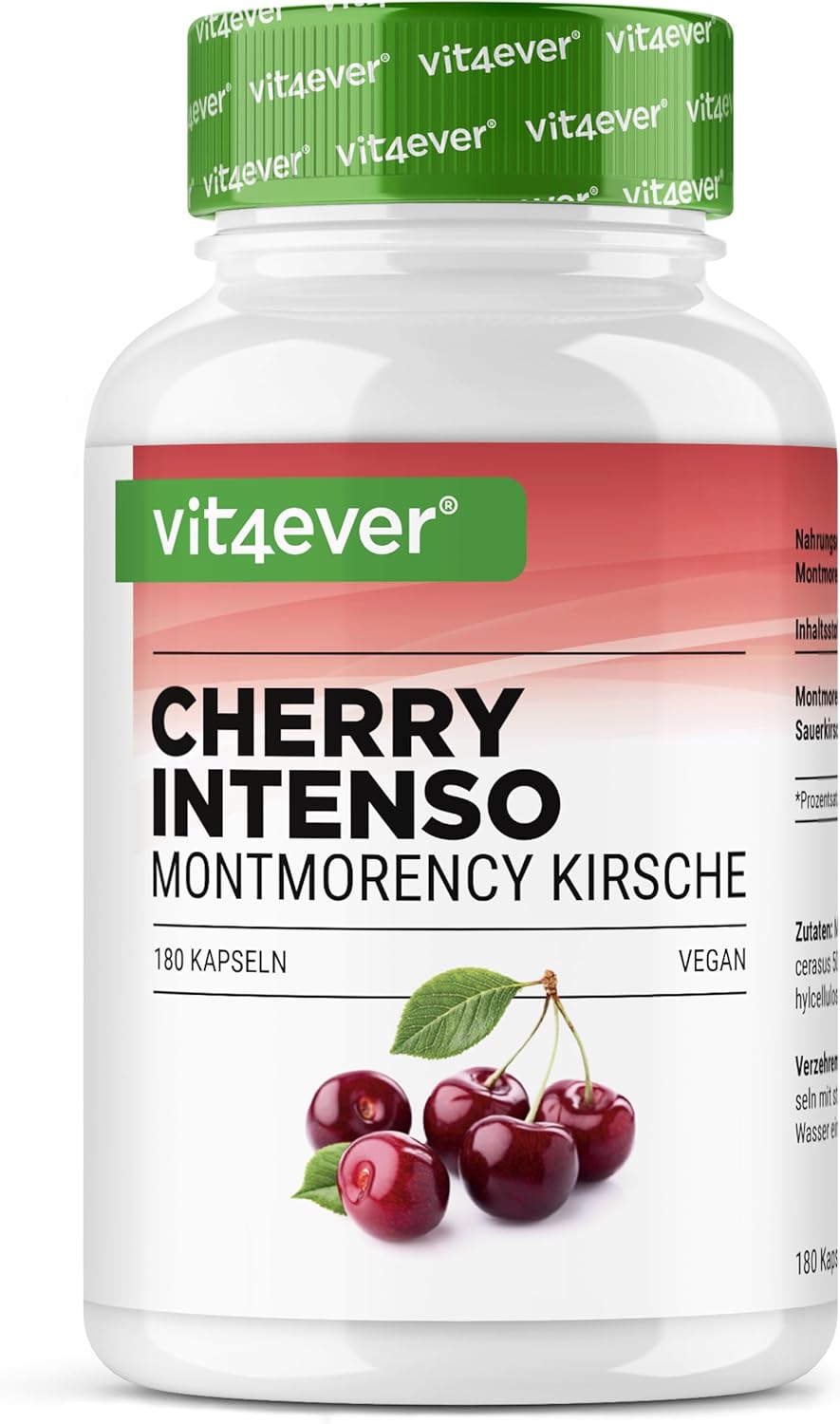 Cherry Intenso - 180 Kapseln mit 550 mg Extrakt - Premium Extrakt mit ...