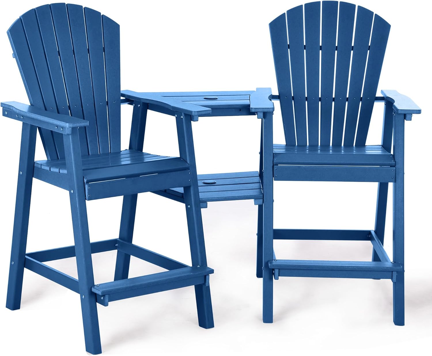 Amazon.com: NAVINE Tall Adirondack Chairs Set of 2, HDPE Balcony Chair ...