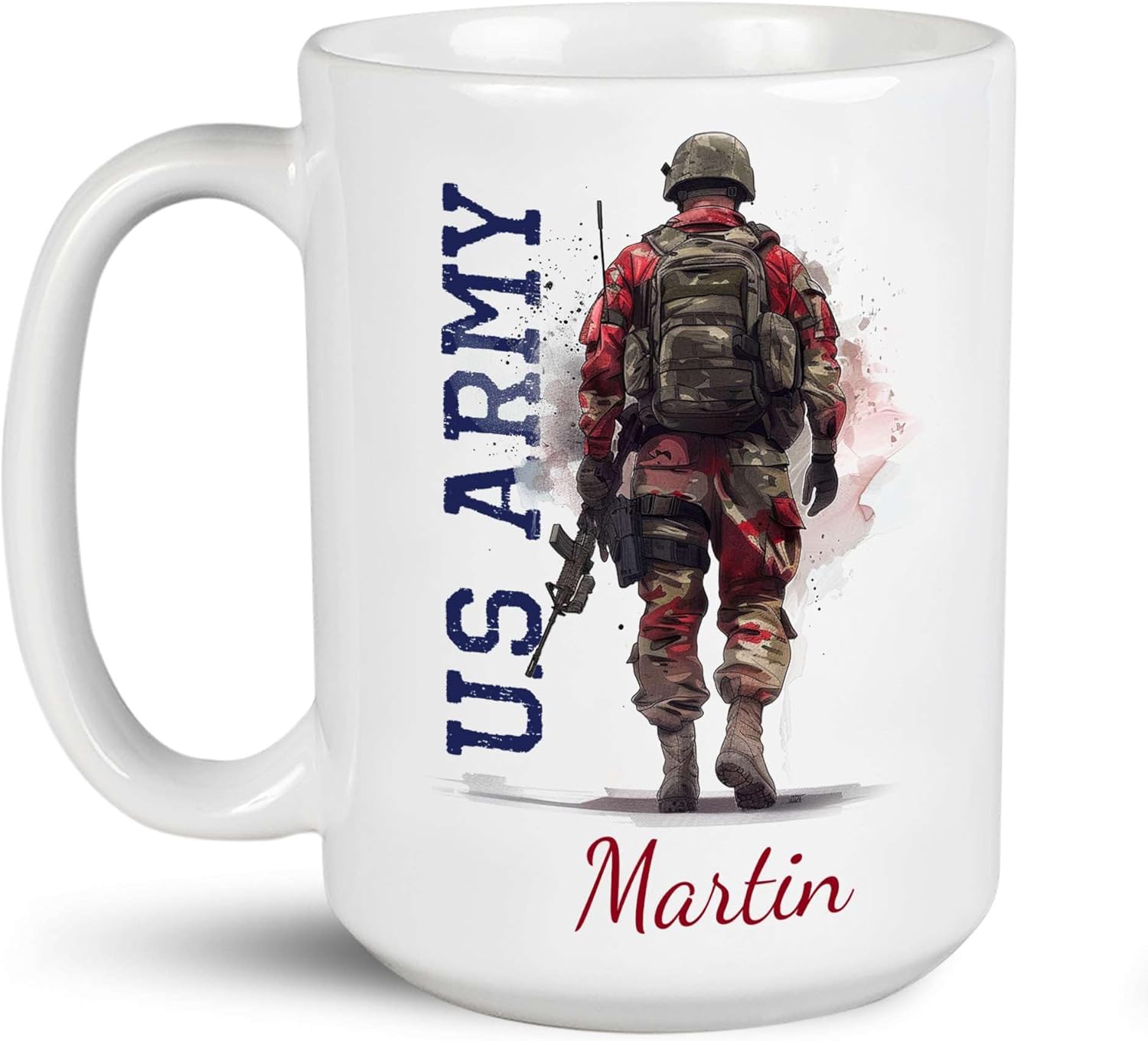 Amazon.com: FABGIFT Proud US Army Coffee Mugs, Personalized Awesome ...