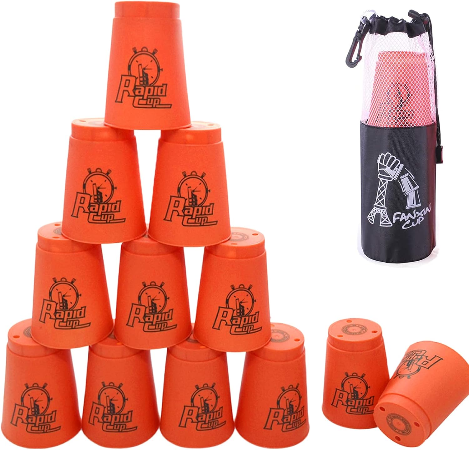 Amazon.com: Tocypho 12 Pack Quick Stack Cups Set Plastic Sports ...