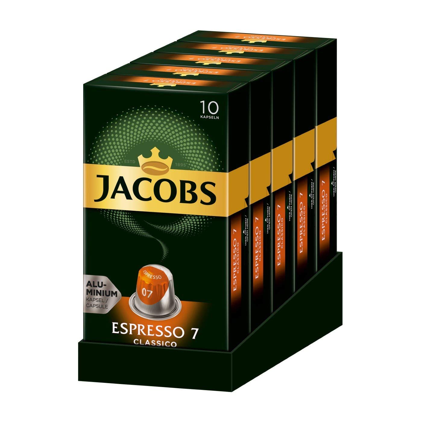 Amazon.com : Jacobs OriginalLine Compatible ALUMINIUM Capsules Espresso ...