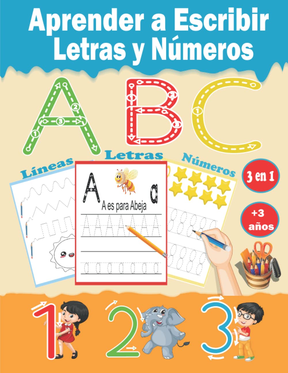 Aprender a Escribir Letras y Números: Aprenda a trazar, escribir letras ...