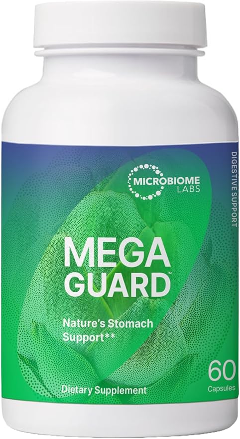 Amazon.com: Microbiome Labs MegaGuard Gut Health Supplements - Ginger ...