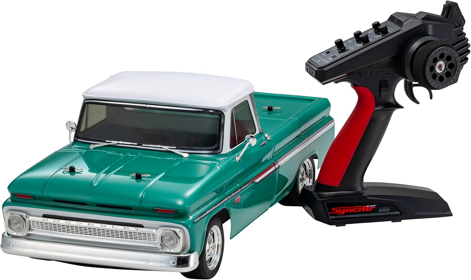 Amazon.com: Kyosho 34435T1 1966 Chevy C10 Fleetside Pickup 4WD 1/10 ...