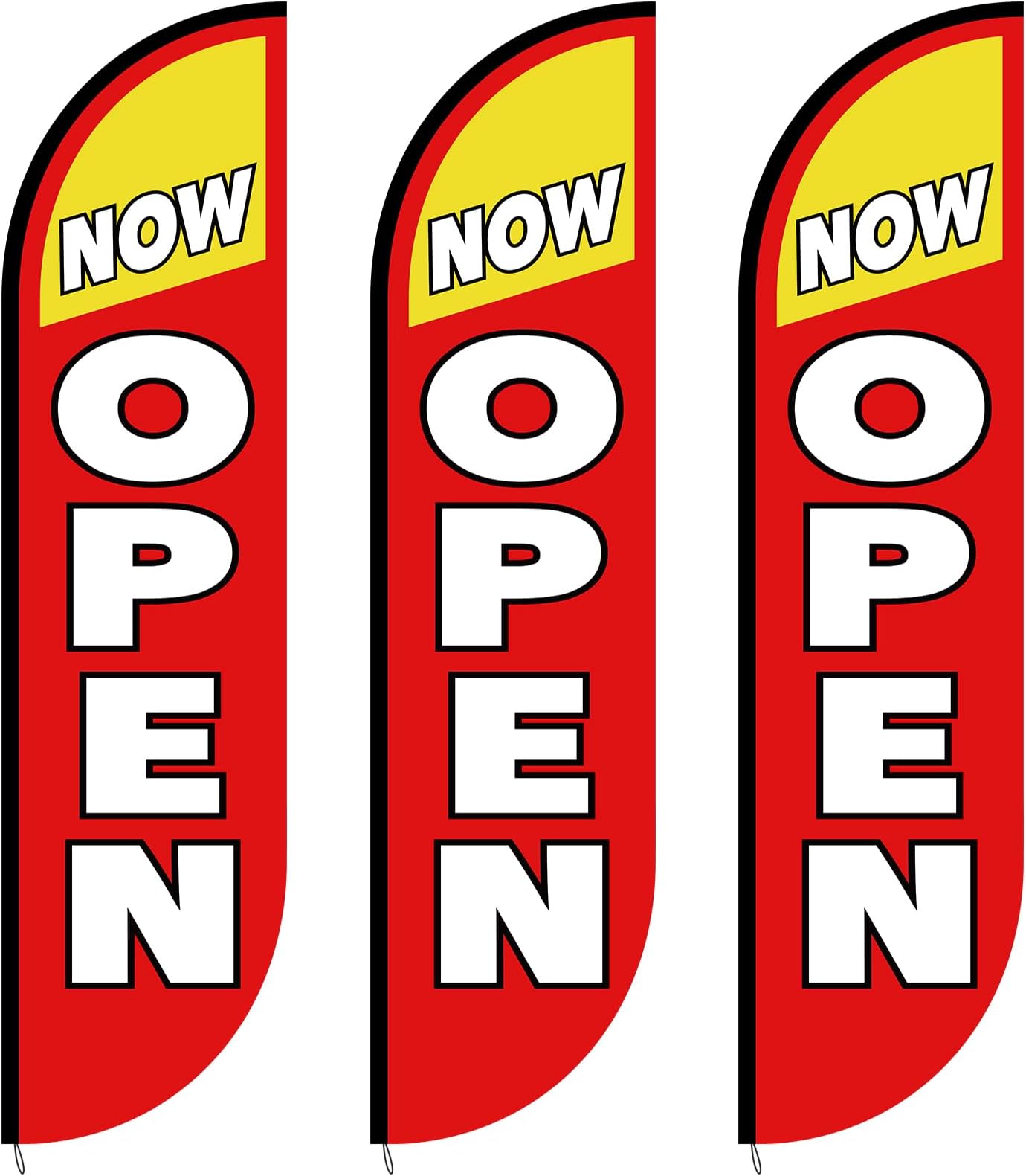 Amazon.com: Quality Standard Flags Now Open Windless Banner, 11.5 by 2. ...