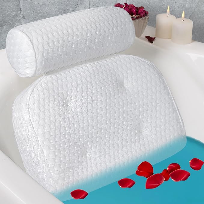 Amazon.com: Herolland Bath Pillow for Tub,Bathtub Pillow,Bath Pillows ...
