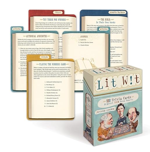 Lit Wit Deck: 100 Trivia Cards to Boost Your Book Smarts: Lederer ...