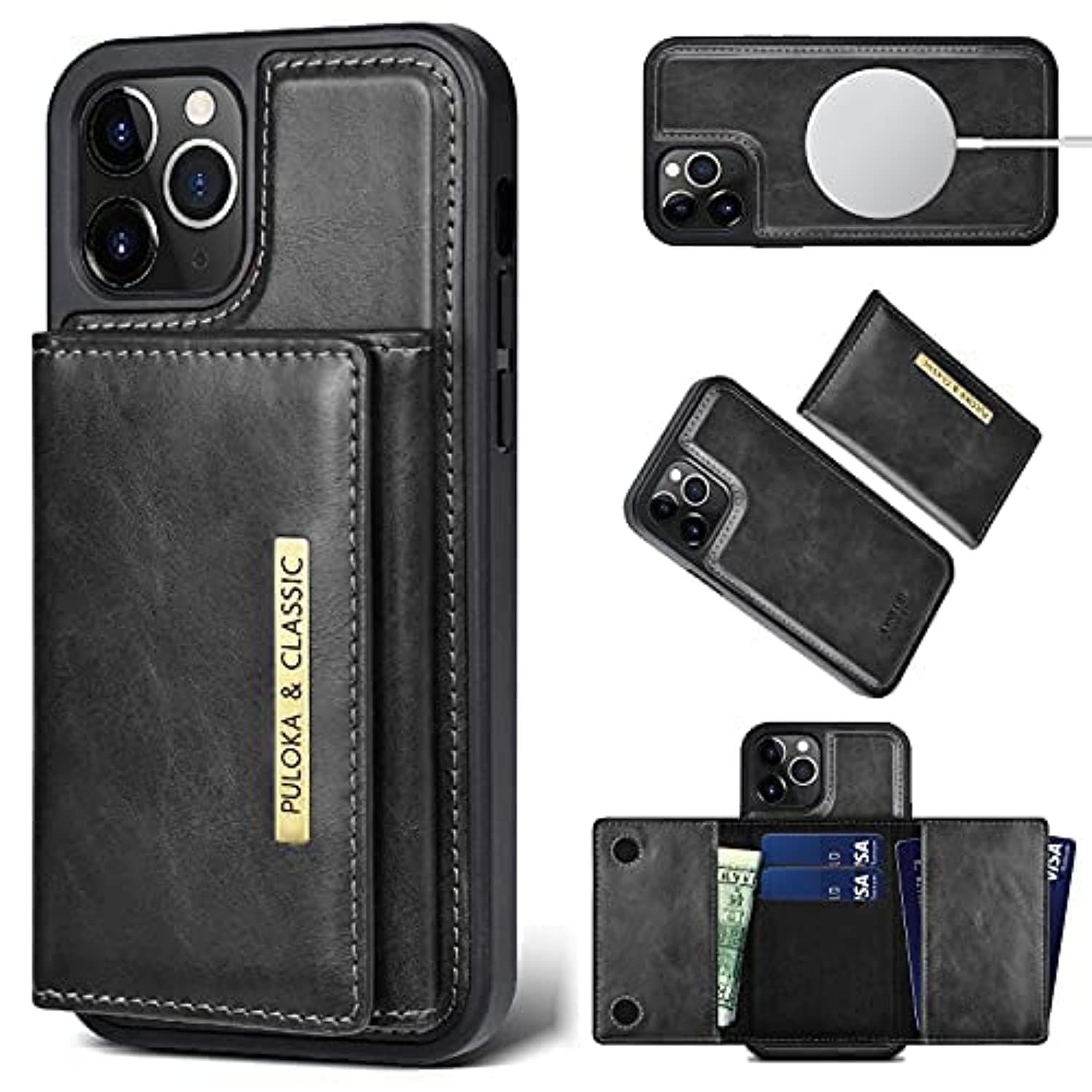 PULOKA Wallet Back Case - Compatible with iPhone 14 Pro Max - Vegan ...