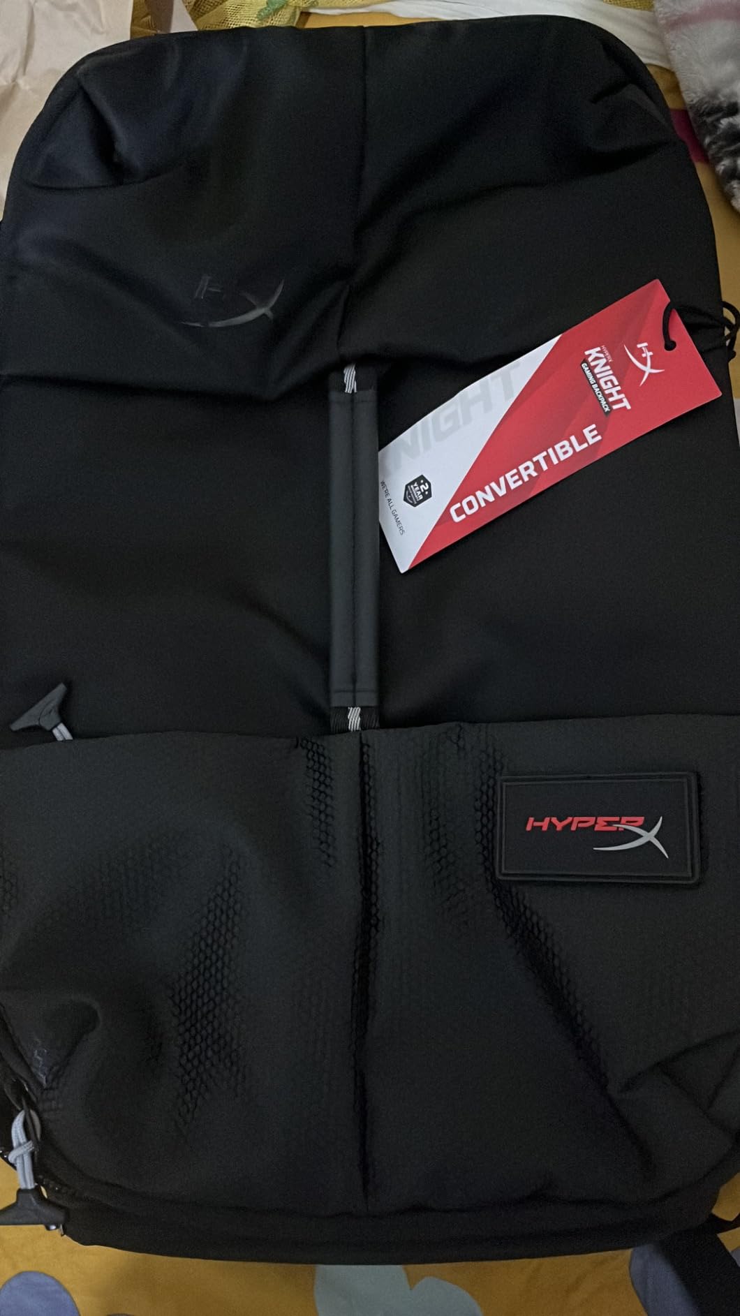 HyperX Knight Gaming Backpack for Laptops - Large Storage, Durable ...