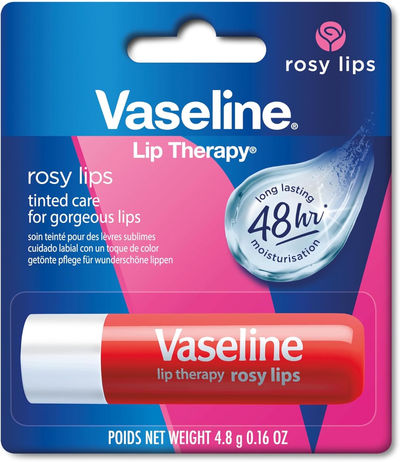 Vaseline Lip Therapy Rosy Lips Lip Balm With Pure Jelly & Light Rose ...