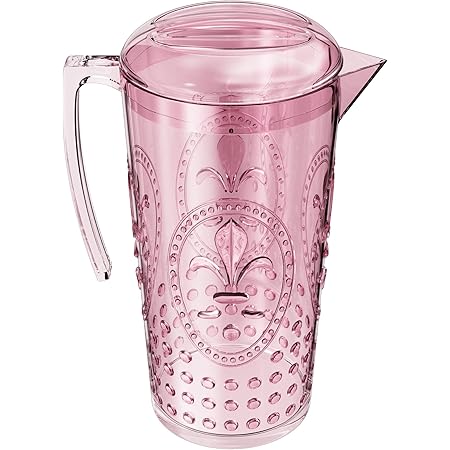 Amazon.com: Caspari Acrylic Pitcher in Turquoise with Green Handle - 1 ...