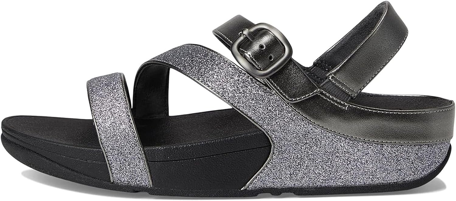 Amazon.com | FitFlop Skinny Ii Glitterdust Z-Strap Sandals, Color ...