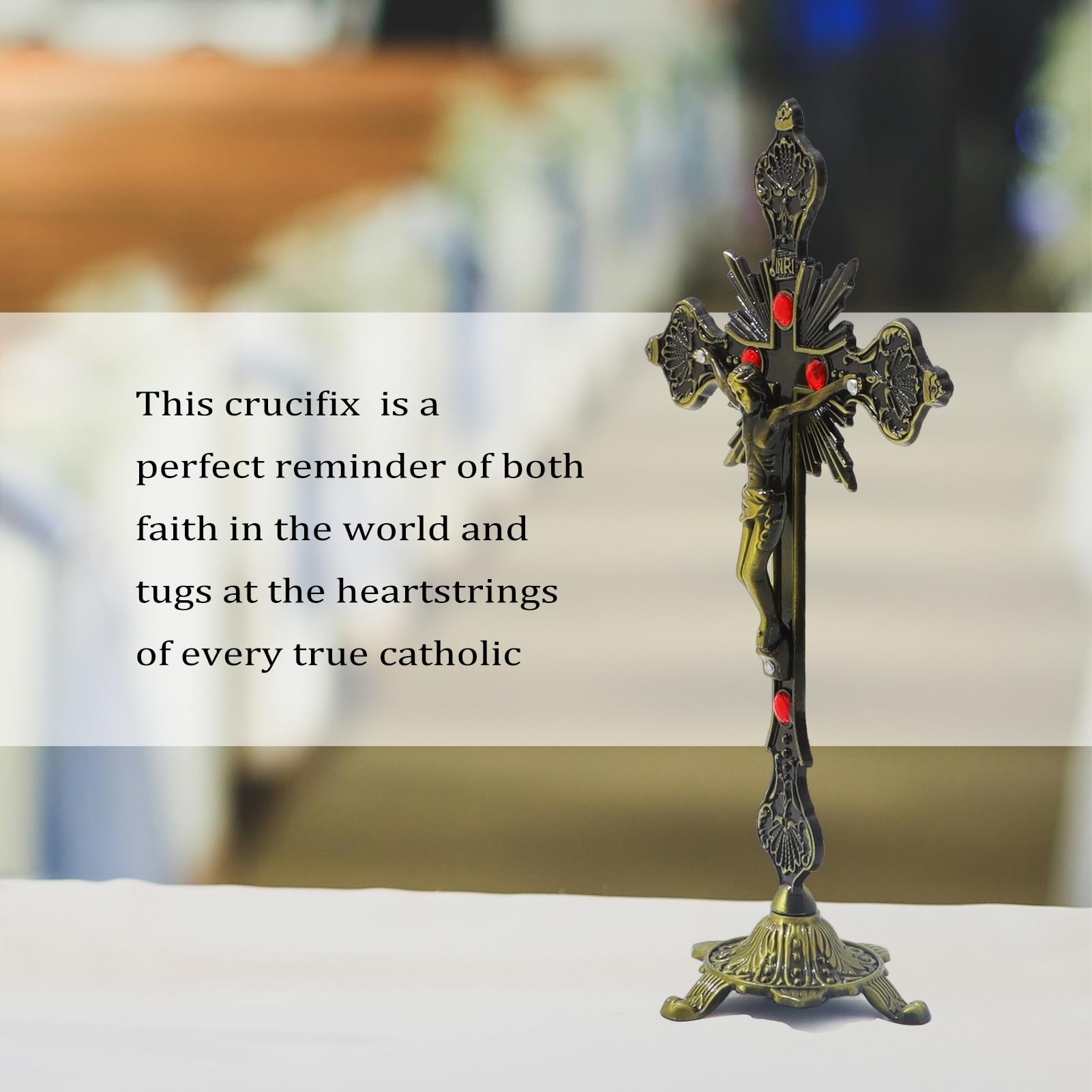 Snapklik.com : 9 Inch Metal Crucifix Catholic Decor Jesus Decor ...