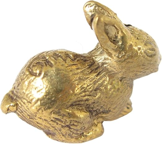 Amazon.com: Brass Lucky Rabbit Amulet - Mini Thai Magic Amulets for ...