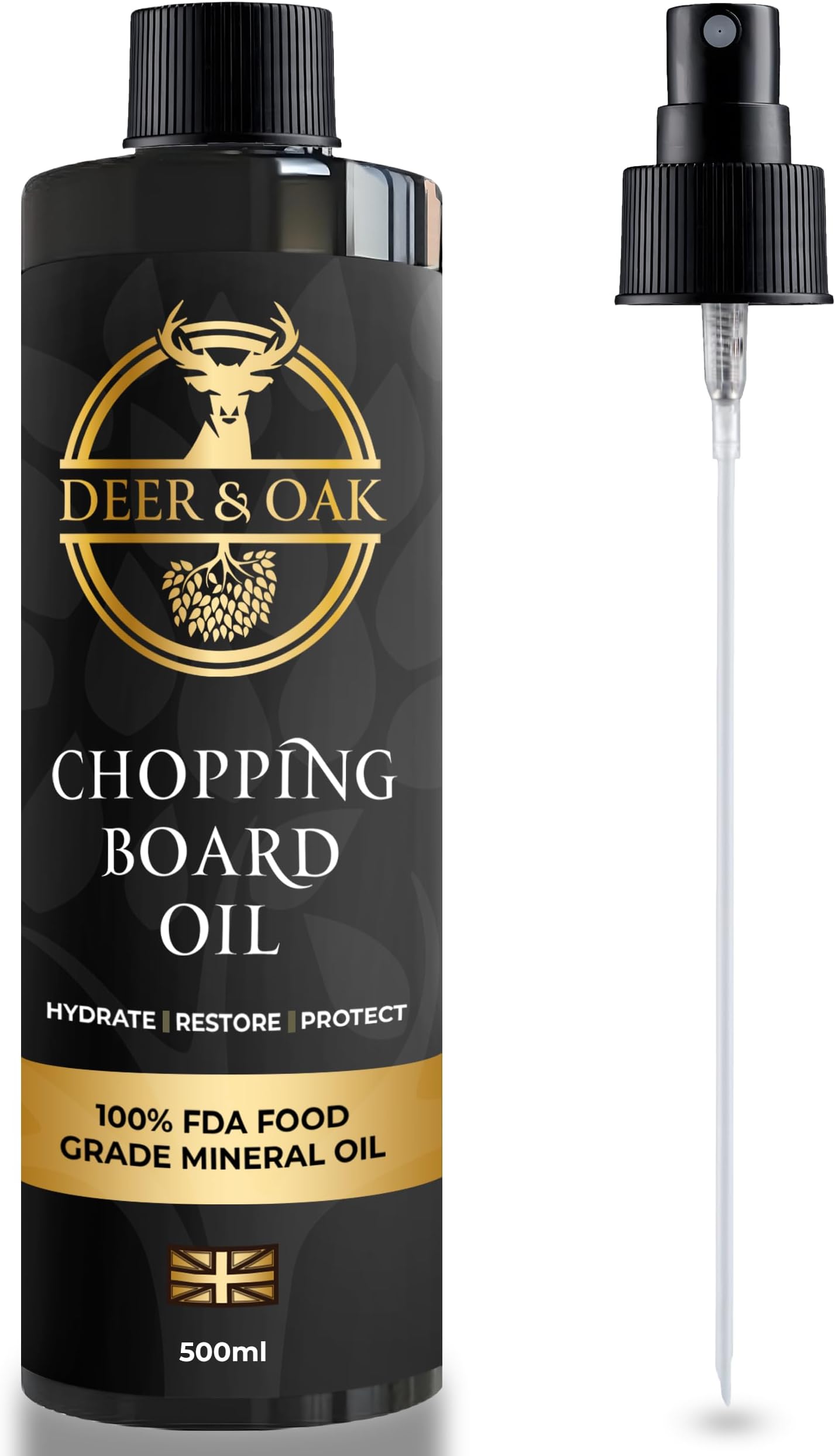 Pure Mineral Oil - Chopping Board Oil - Cutting Board, Worktop, Wood ...