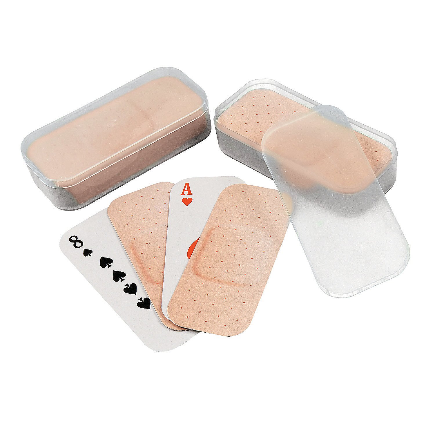 Amazon.com: Band Aid Shaped Playing Cards (Set of 12 Decks of Cards ...