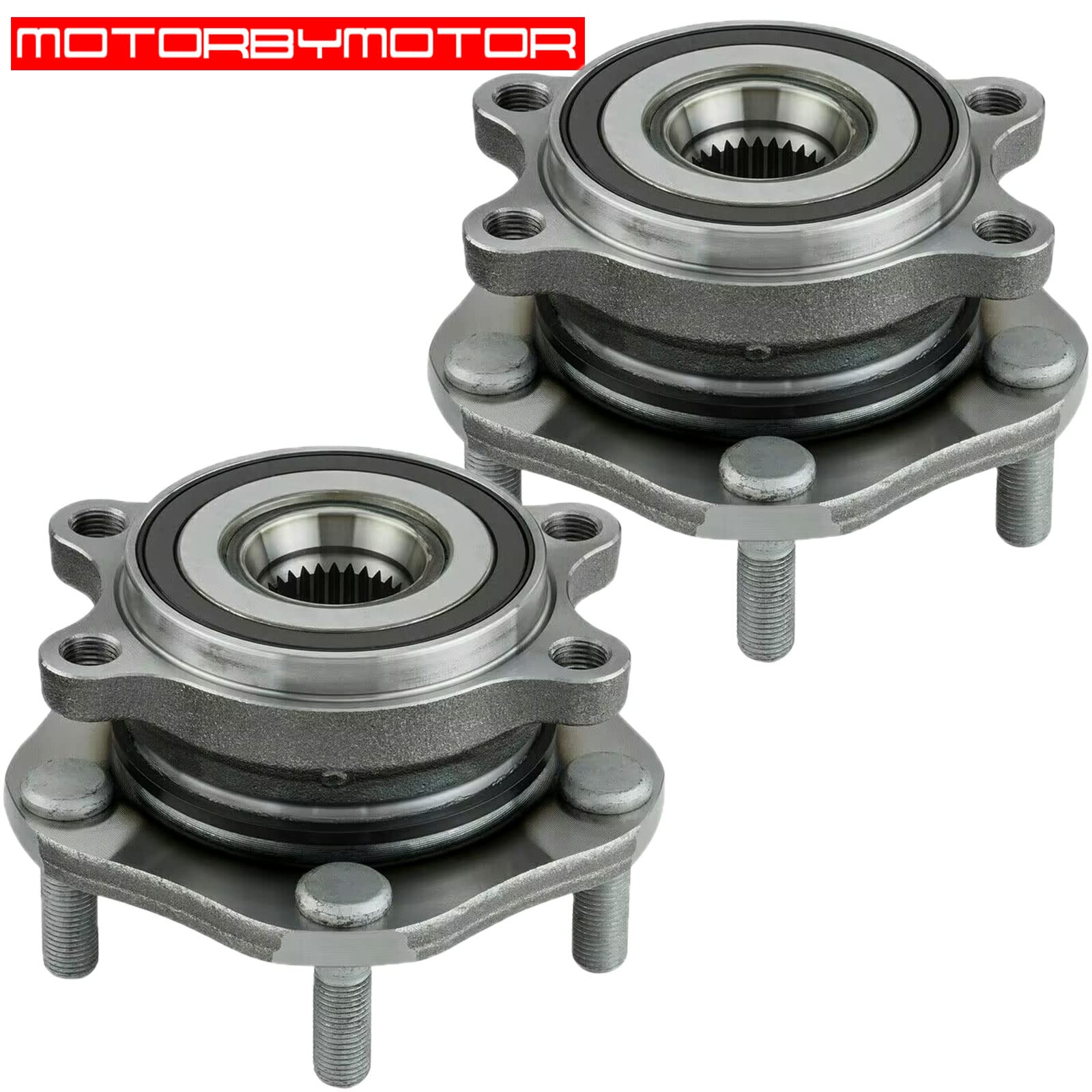 2 DTA Rear Wheel Bearing Hub Assemblies Compatible With 2014-2019 ...