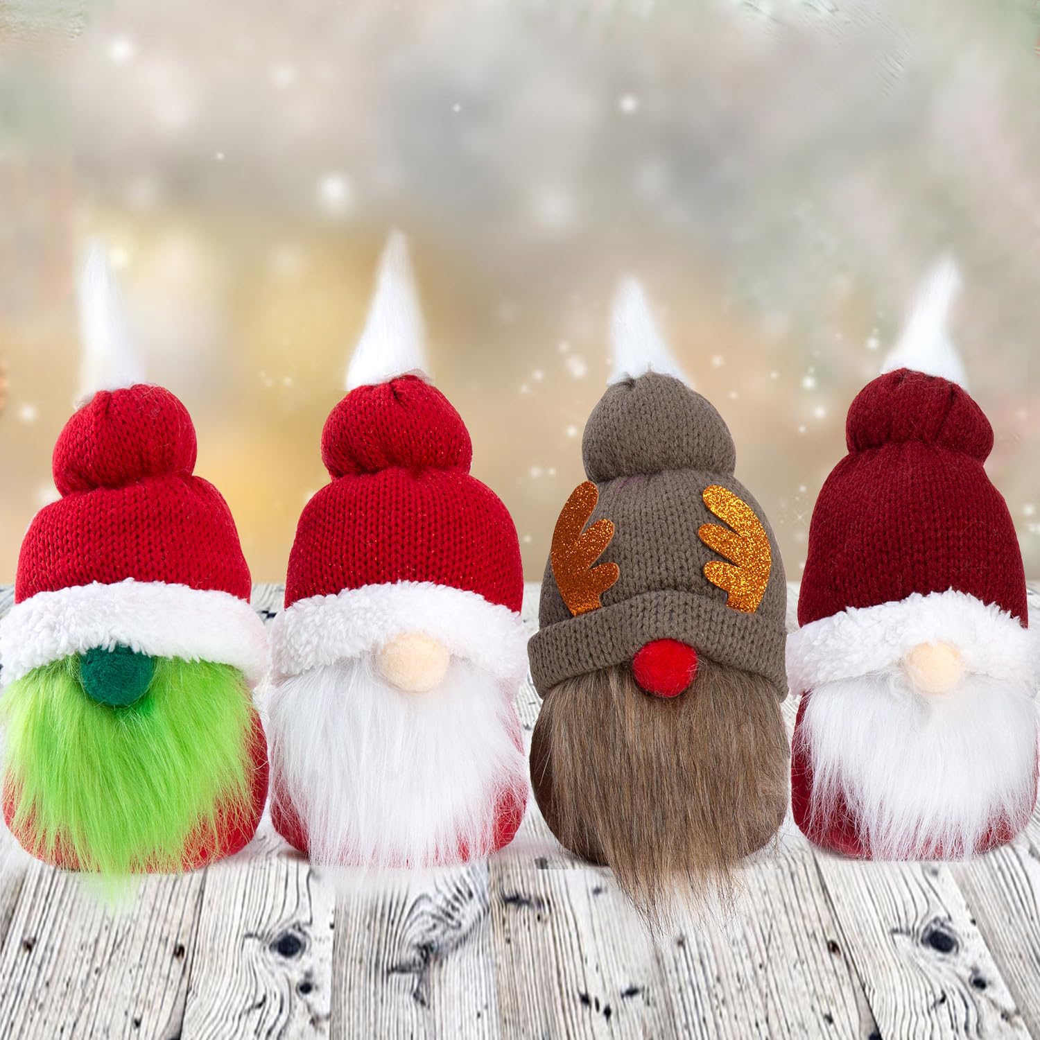 Amazon.com: BWFY 4pcs New Christmas Decoration sit Rudolph Doll ...