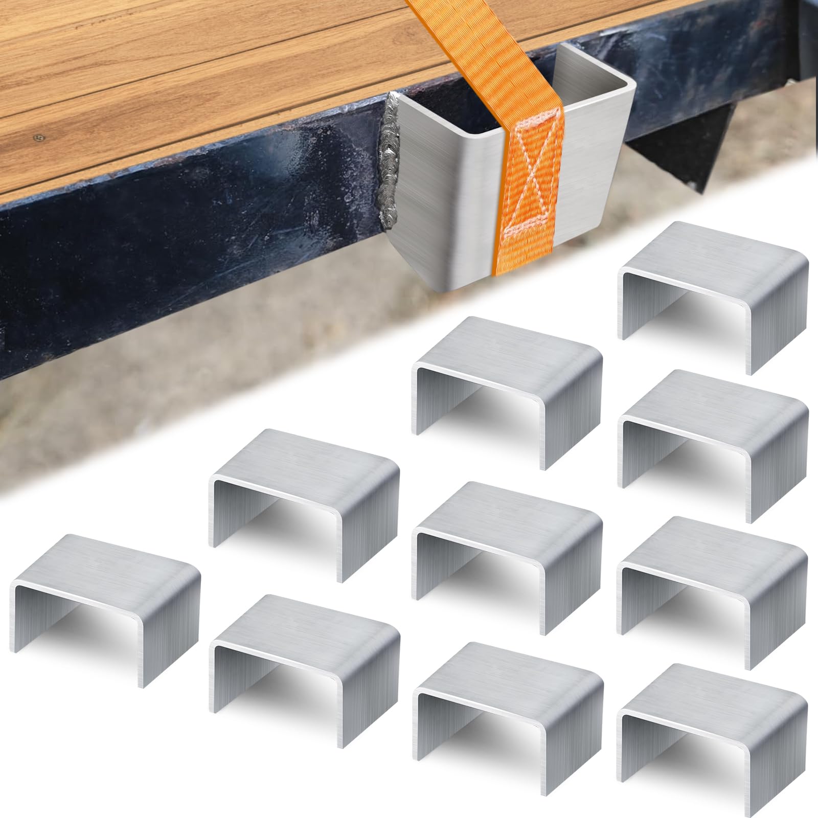 Amazon.com: U0U 10PCS Trailer Stake Pocket,Heavy Duty Stake Pockets ...