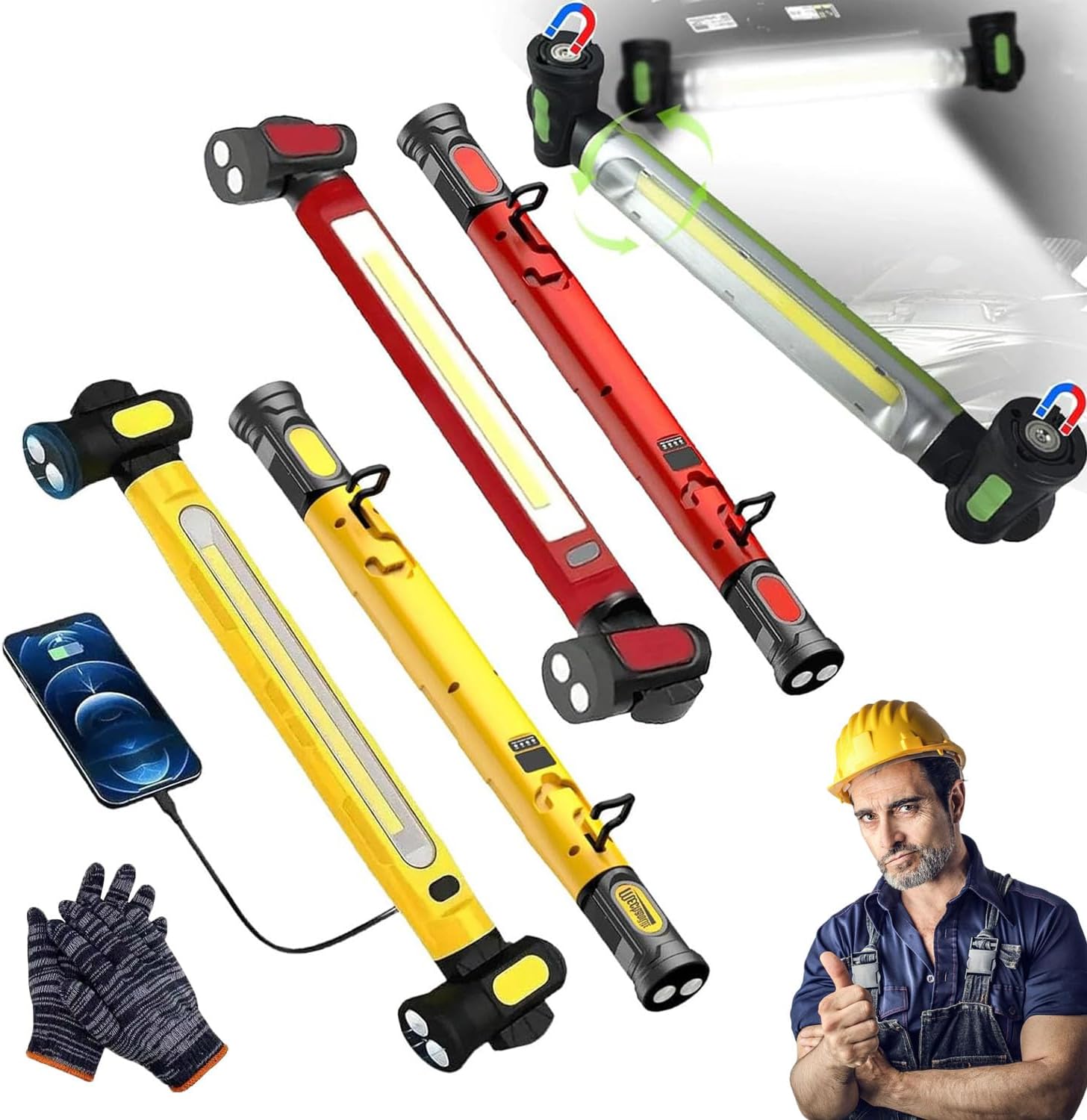 Amazon.com: 2500 Lumen LED Rechargeable Touchless WorkLight, LED ...