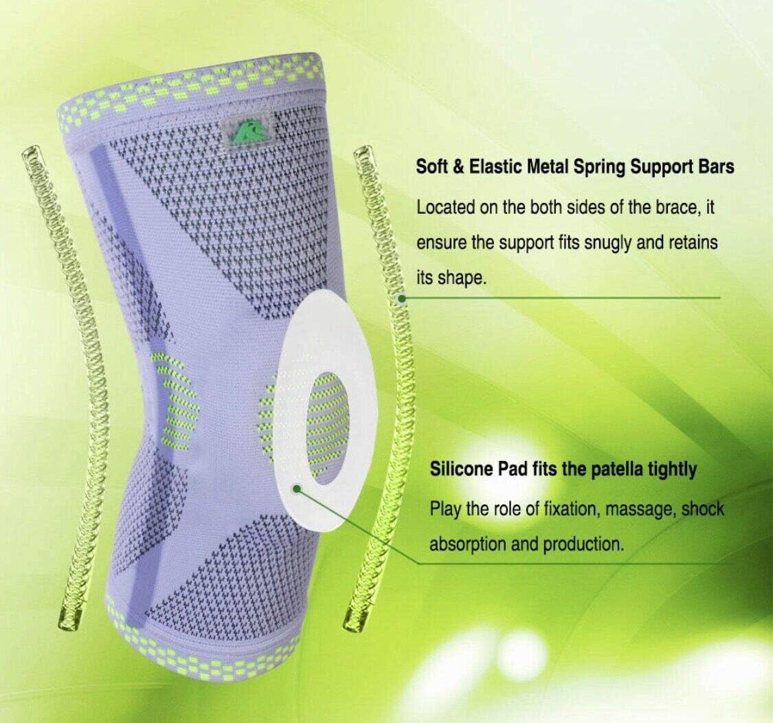 Amazon.com: MEDIZED Knee Brace with Gel PAD and Springs, Athletics ...
