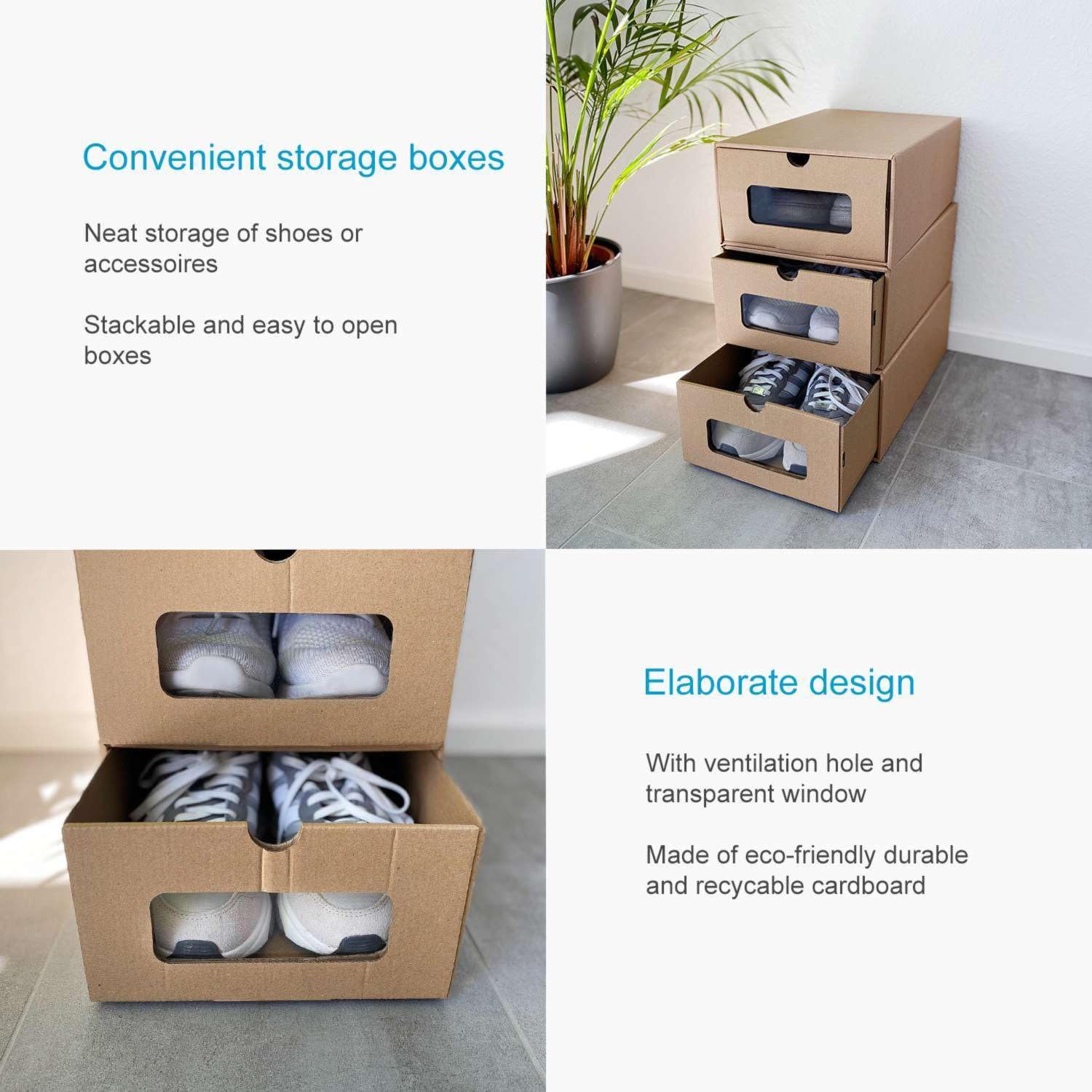 Window Box Packaging Slippers Petoto 10 Pack Large Sized Cardboard