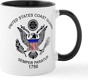 Amazon.com | CafePress Uscg_Flg_D1 Mugs 11 oz (325 ml) Ceramic Coffee ...