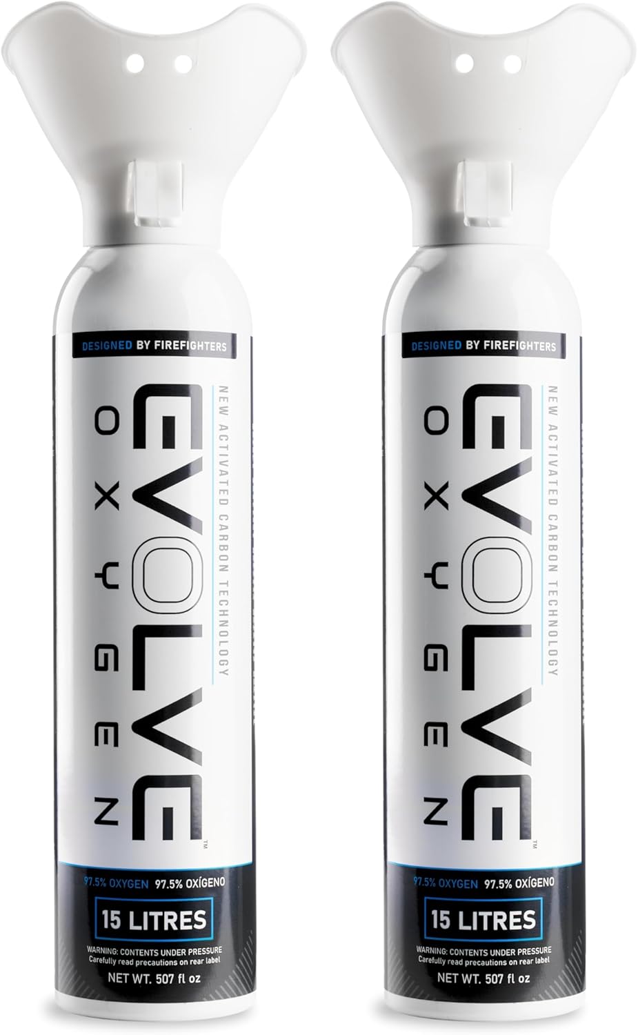 EVOLVE 15-Litre Pure Oxygen Canister with Breathing Cup | Portable ...