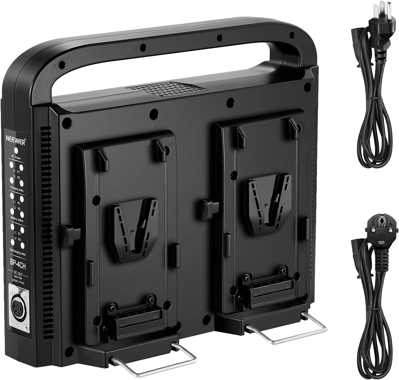 Amazon.com : Neewer BP-2CH Dual Channel V-Mount/V Lock Battery Charger ...