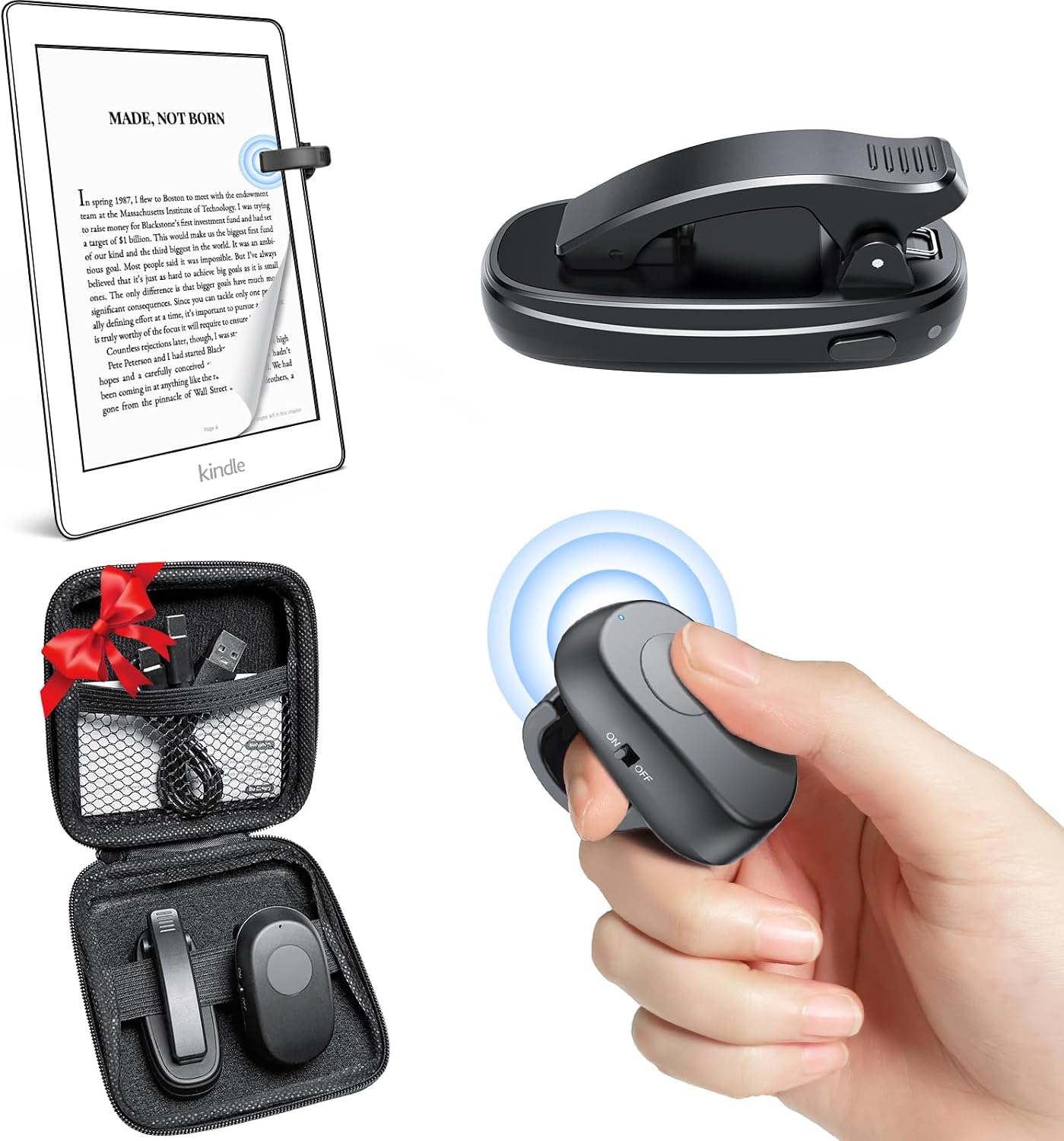 Amazon.com: Kindle Page Turner, Finger Ring Wireless Remote Control ...
