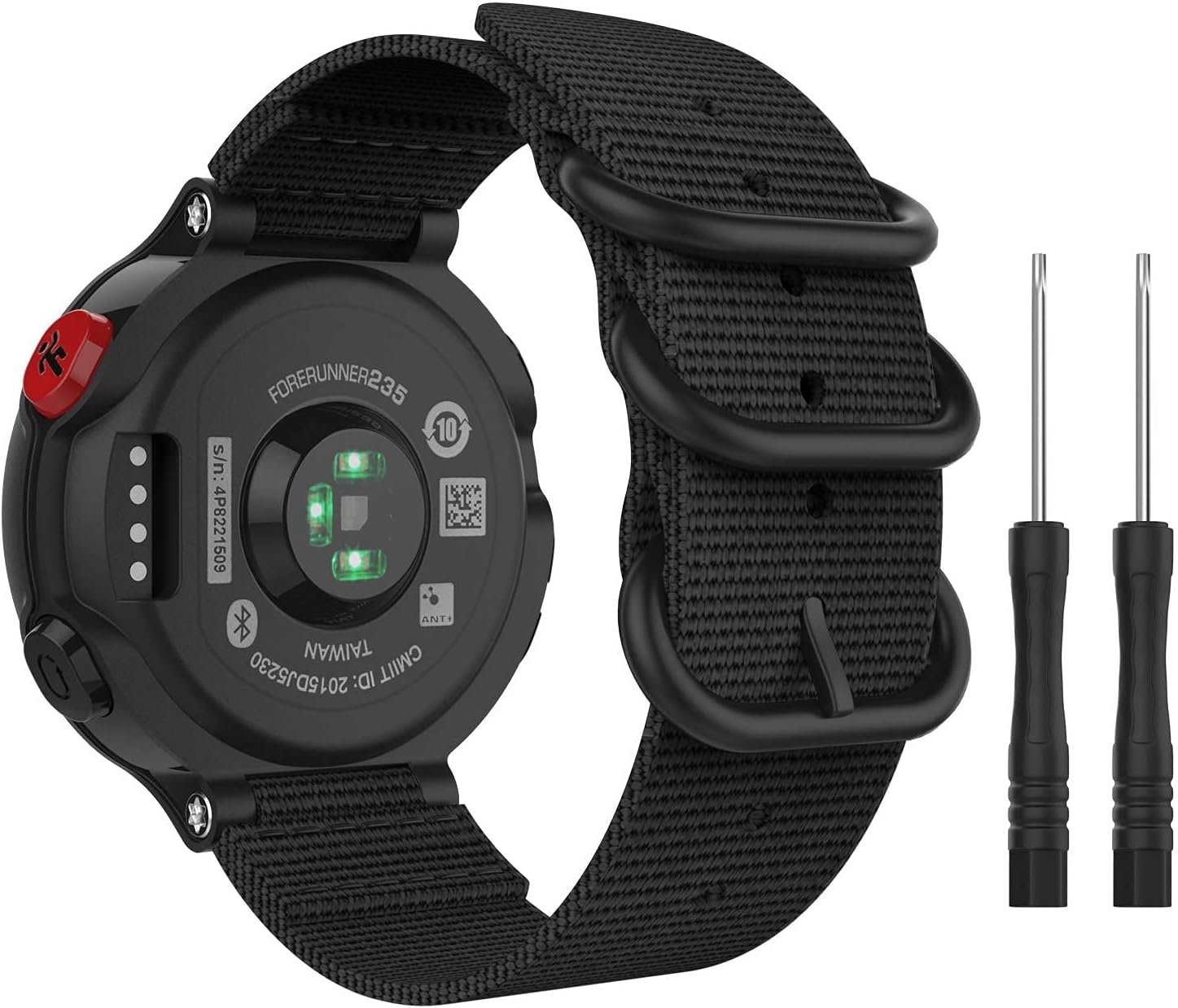 MoKo Watch Strap Compatible with Garmin Forerunner 235 Lite/220/230/620 ...