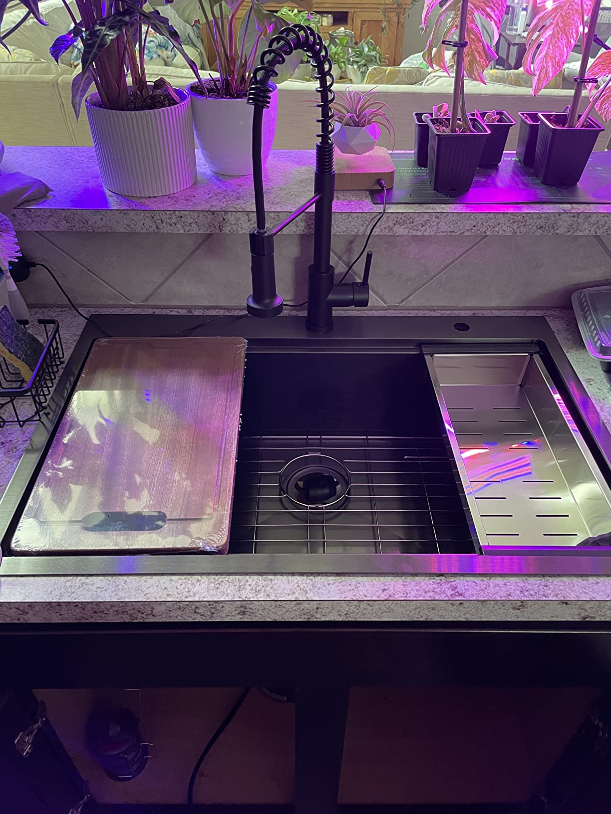 $30/mo - Finance 15 Inch Black Drop In Bar Sink Workstation-Bokaiya ...