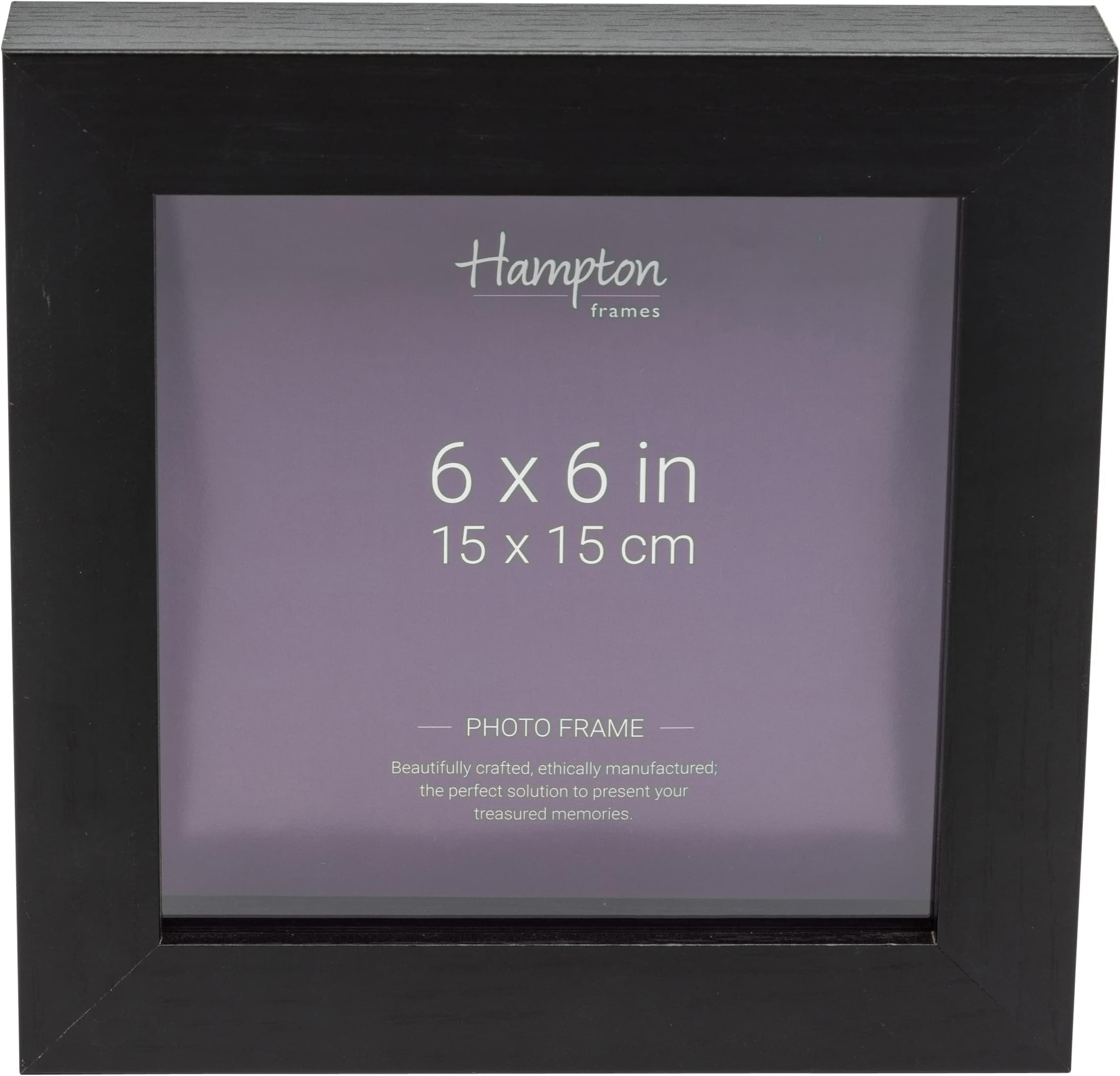 Inov8 PFVS-SABK-66 British Made Traditional Picture/Photo Frame, 6x6 ...