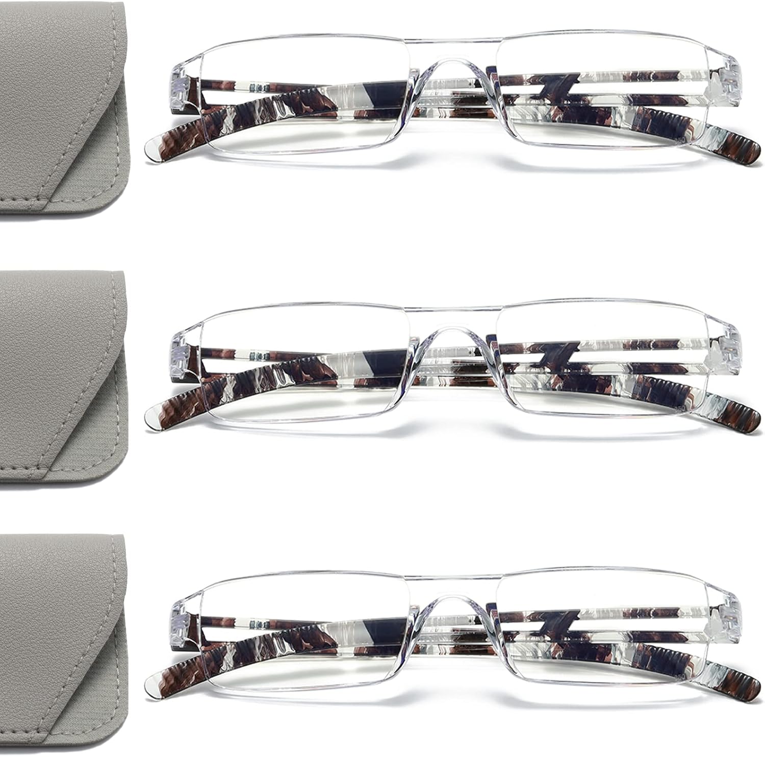 Amazon.com: Viseng 3 pairs of reading glasses, blue light blocking ...