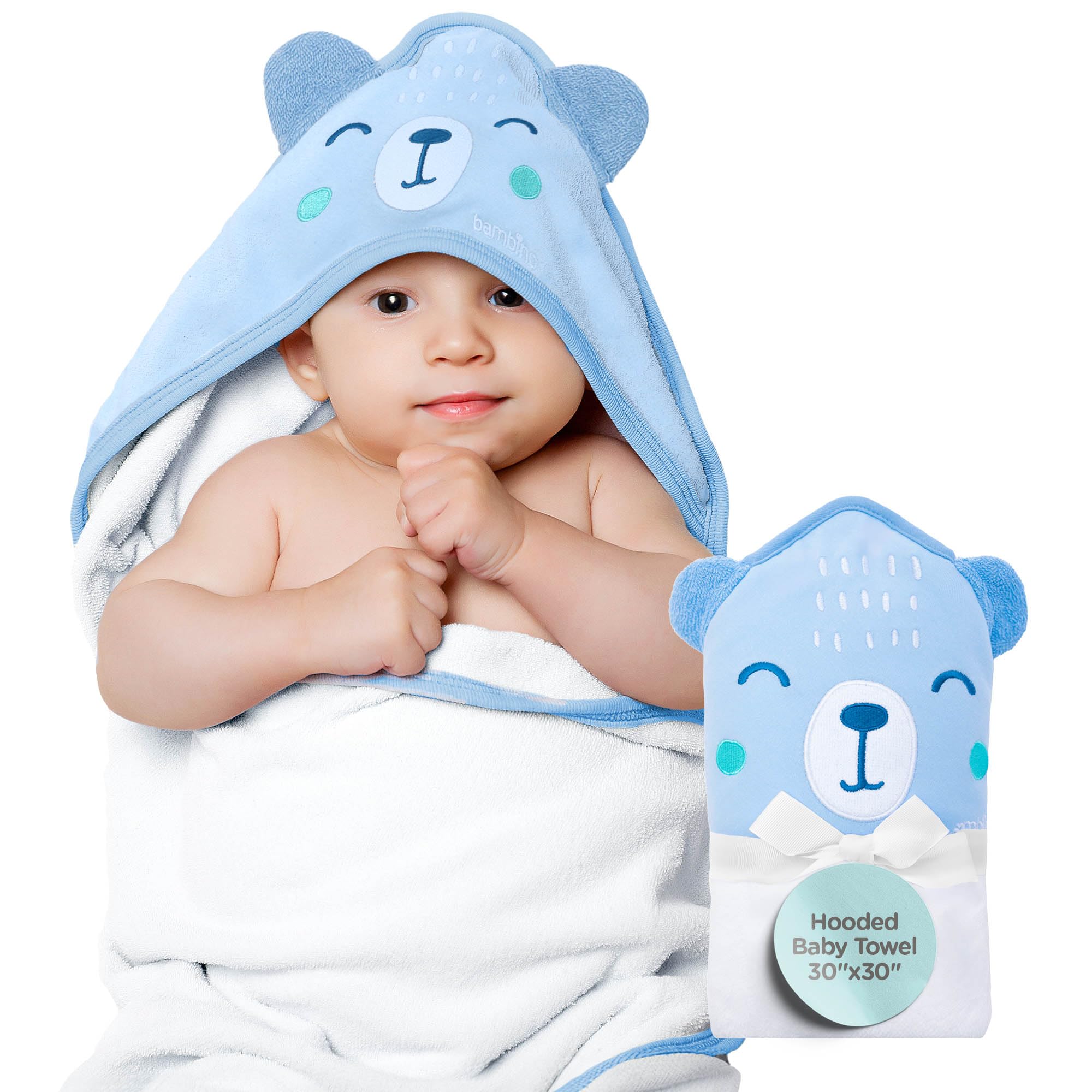 Newborn Baby Bath Towels Award Winning Cuddledry Apron Style Hooded
