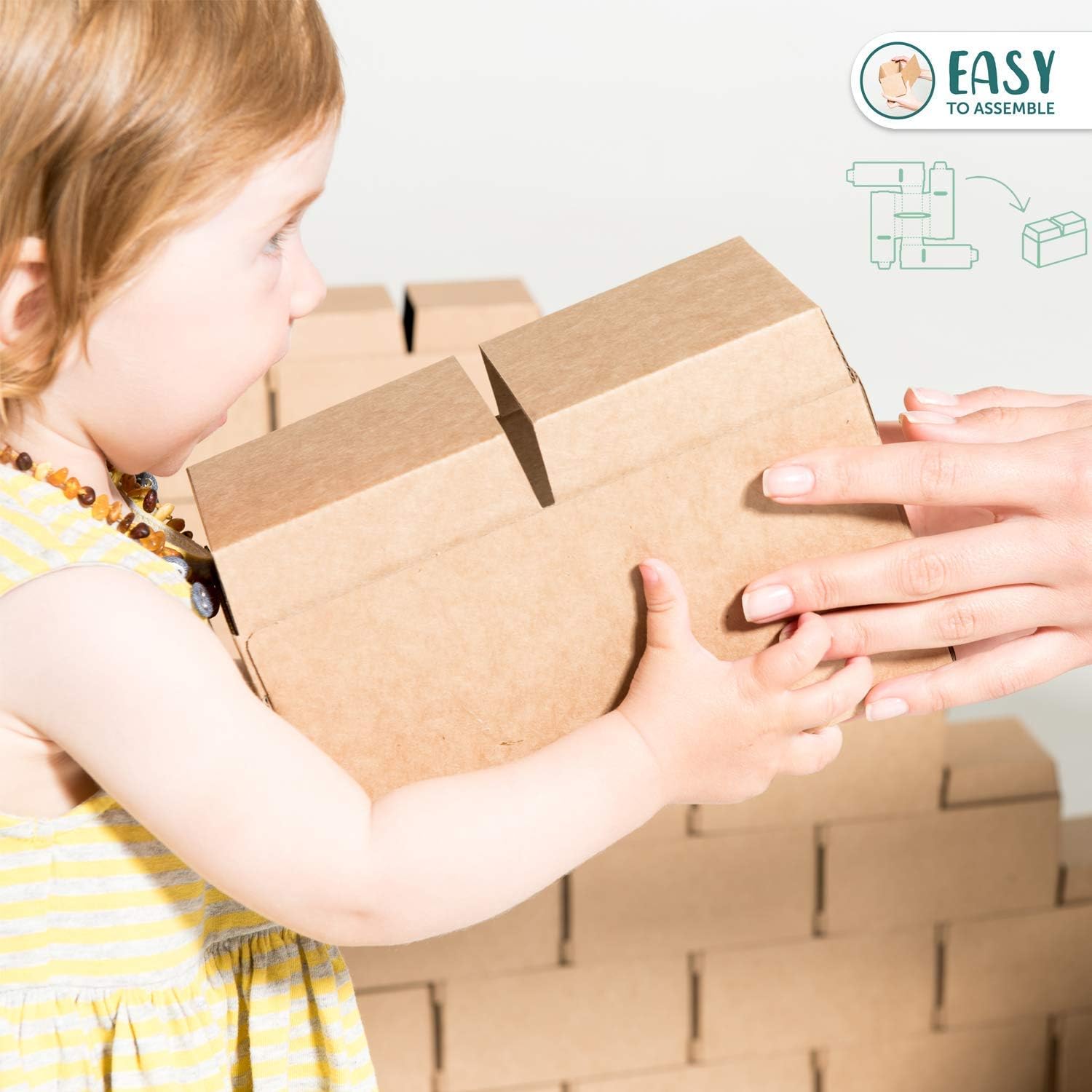 GIGI Bloks XXL Mega Cardboard Building Blocks 60 XXL Piece Set | Jumbo ...