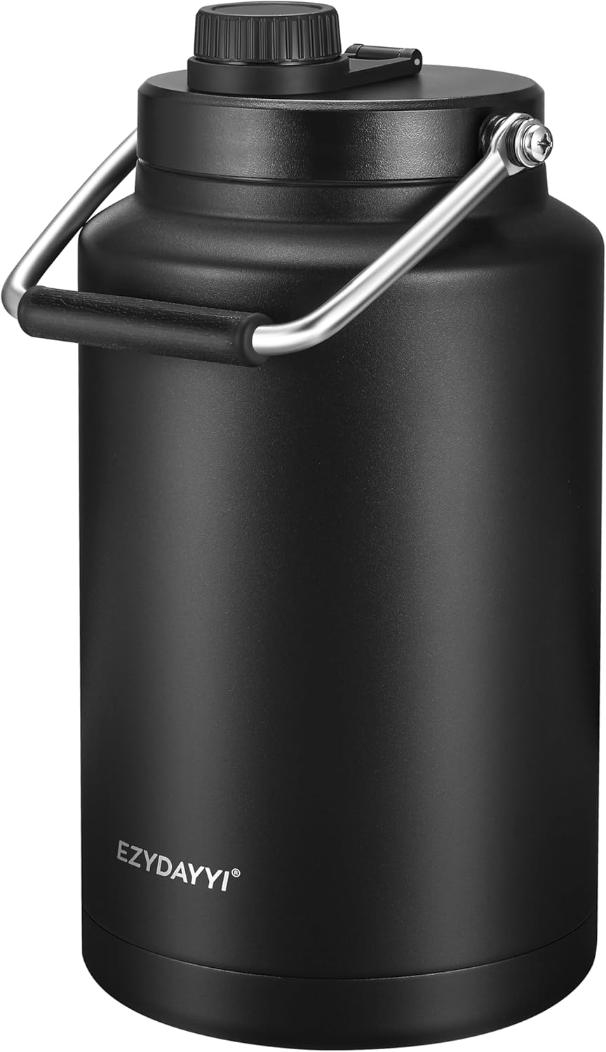 Amazon.com: EZYDAYYI 1 Gallon Water Bottle, Insulated 1 Gallon Water ...