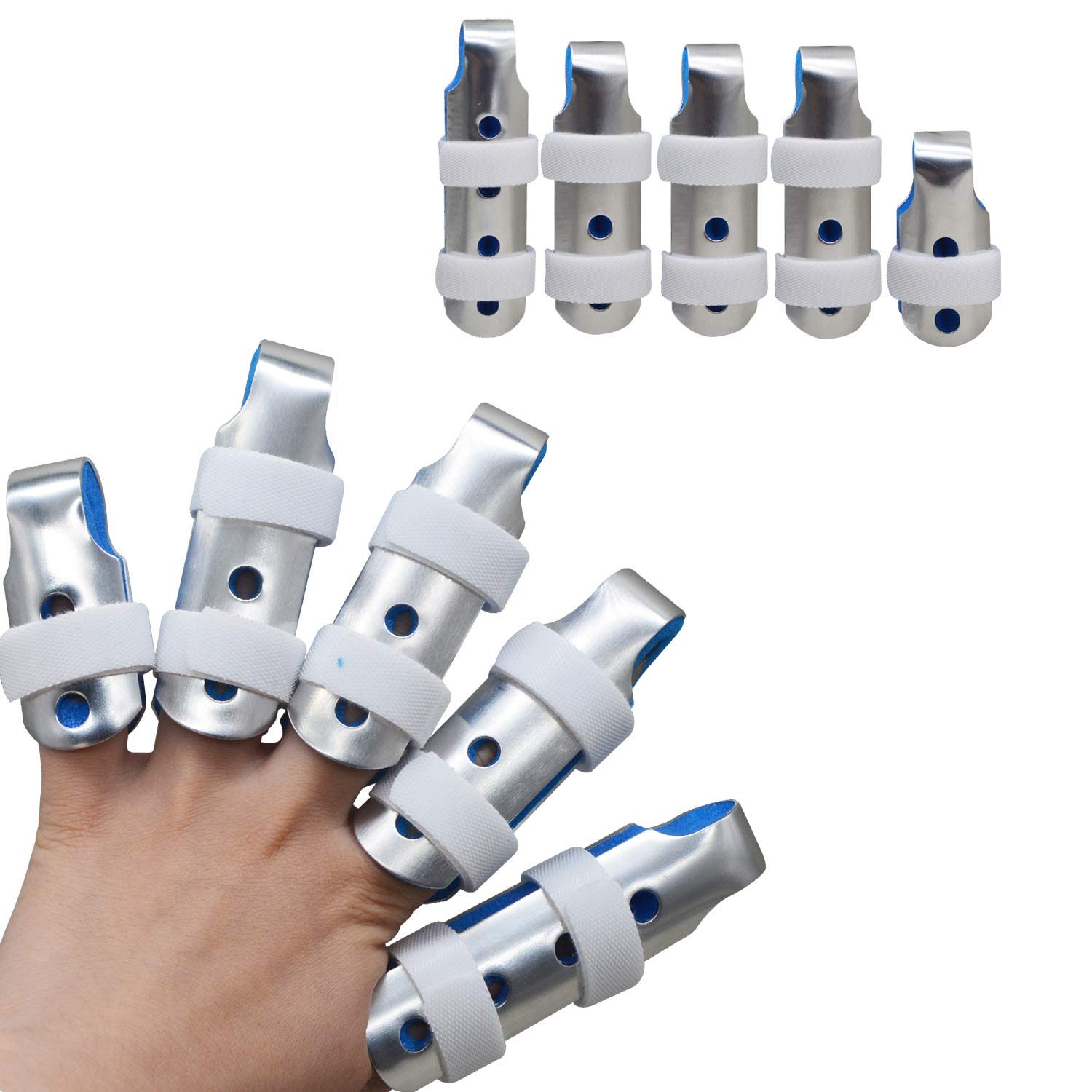 Amazon.com: Yimanduo 5 Pieces Trigger Finger, Mallet Finger Splints ...