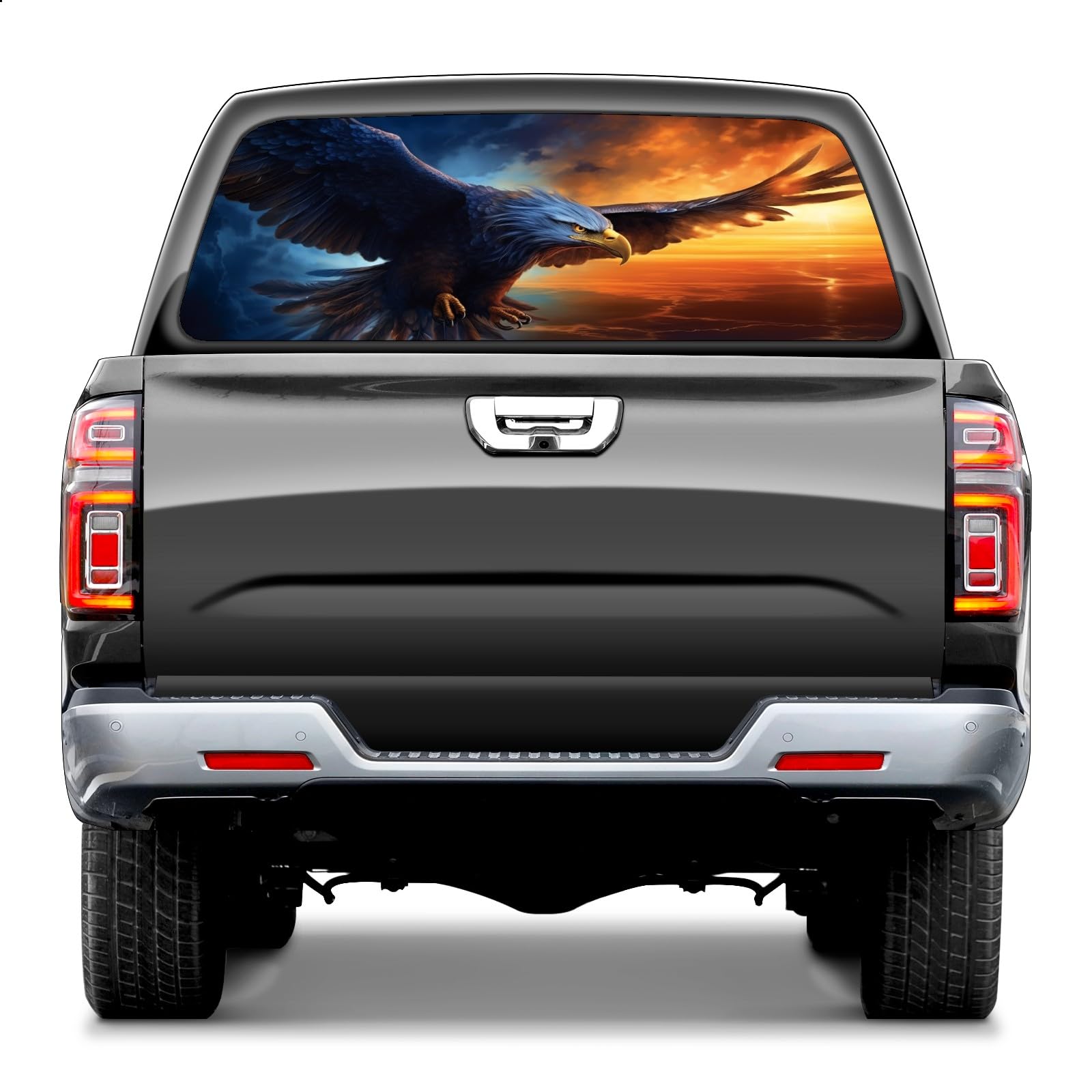 Amazon.com - Truck Rear Window Graphic Decals Eagle Pickup Car Window ...