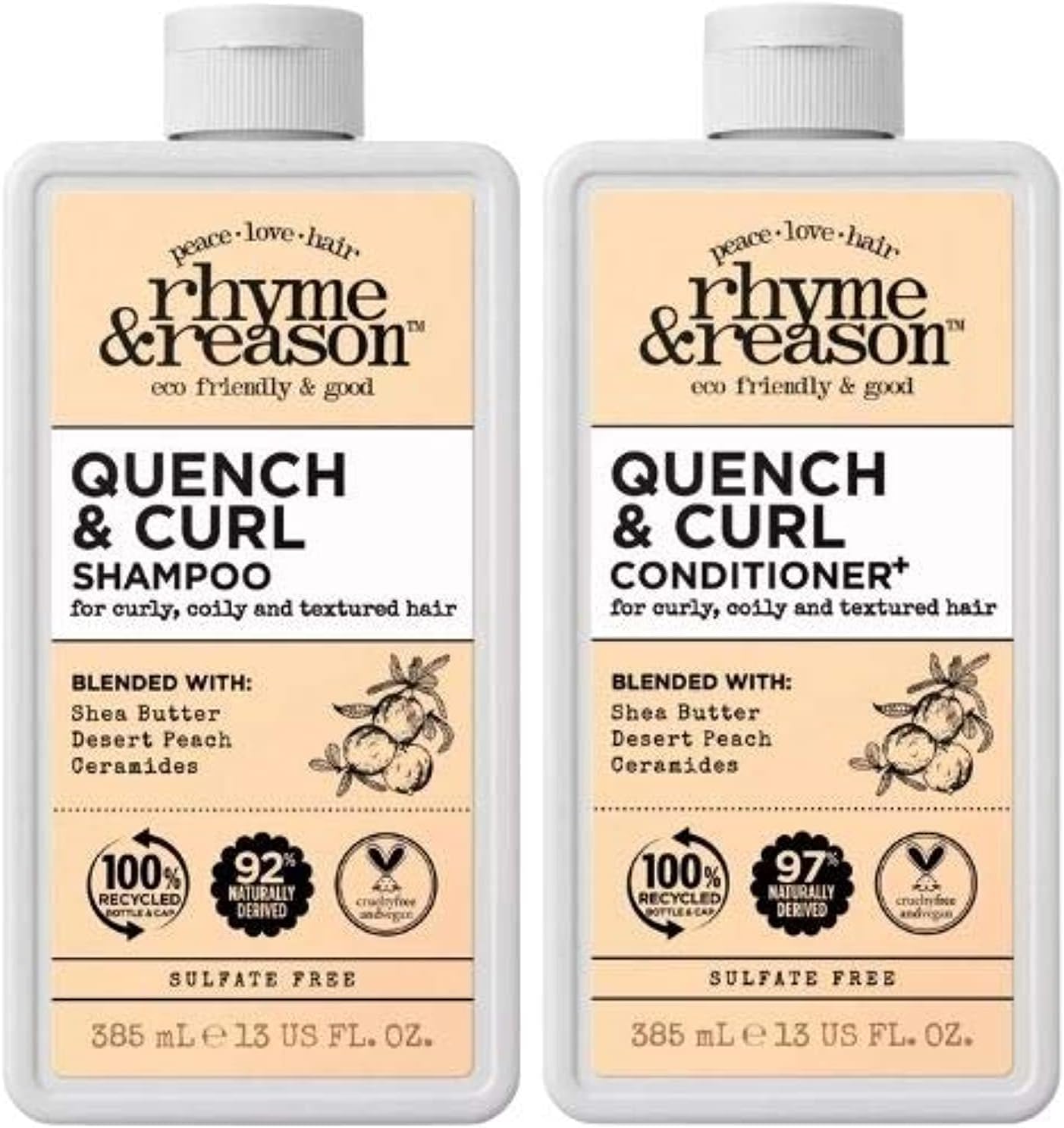 Amazon.com : RR Hair Rhyme & Reason Quench and Curl Shampoo Conditioner ...
