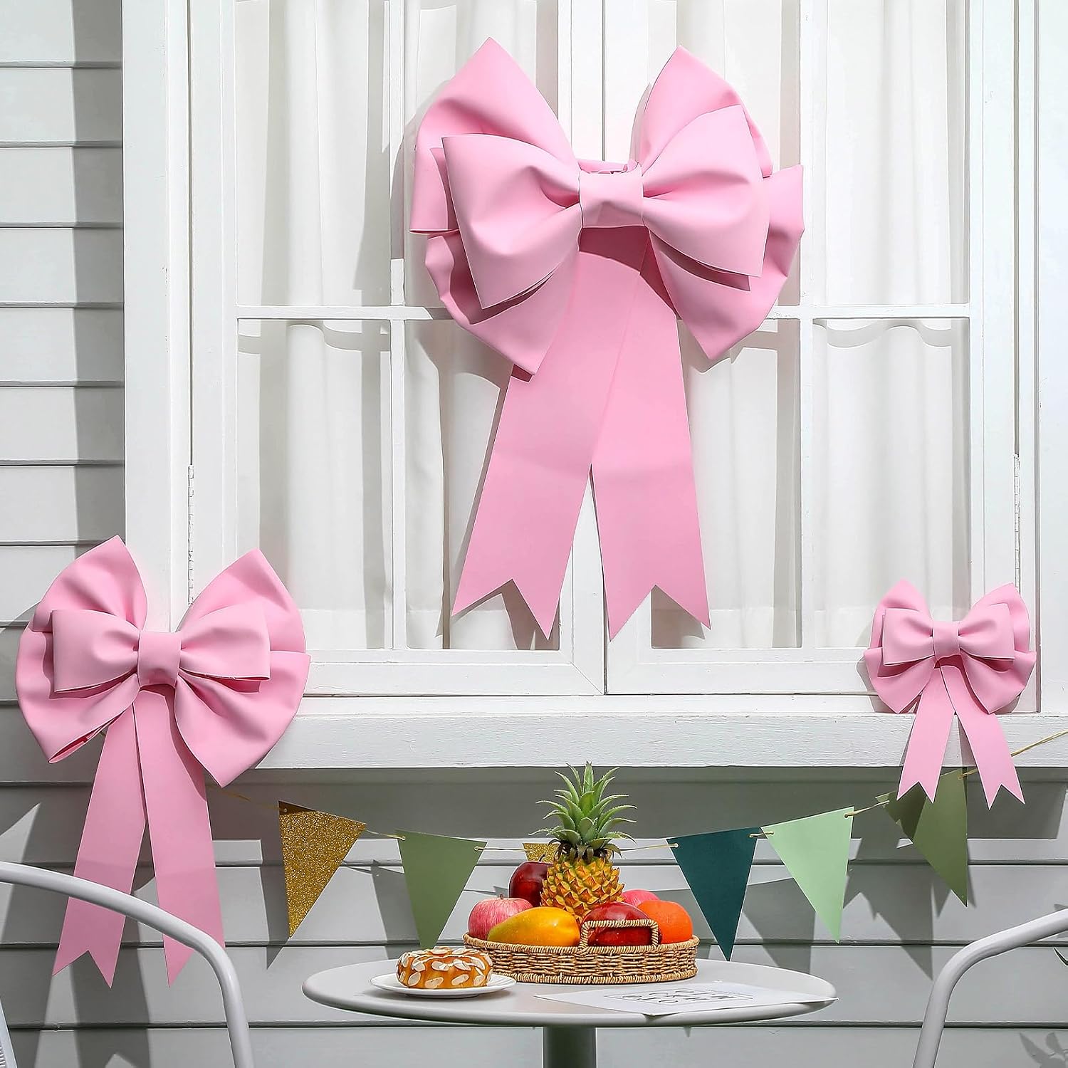 Amazon.com: Giegxin 3 Pack Big Pink Bow Large Bows for Decoration 12 20 ...