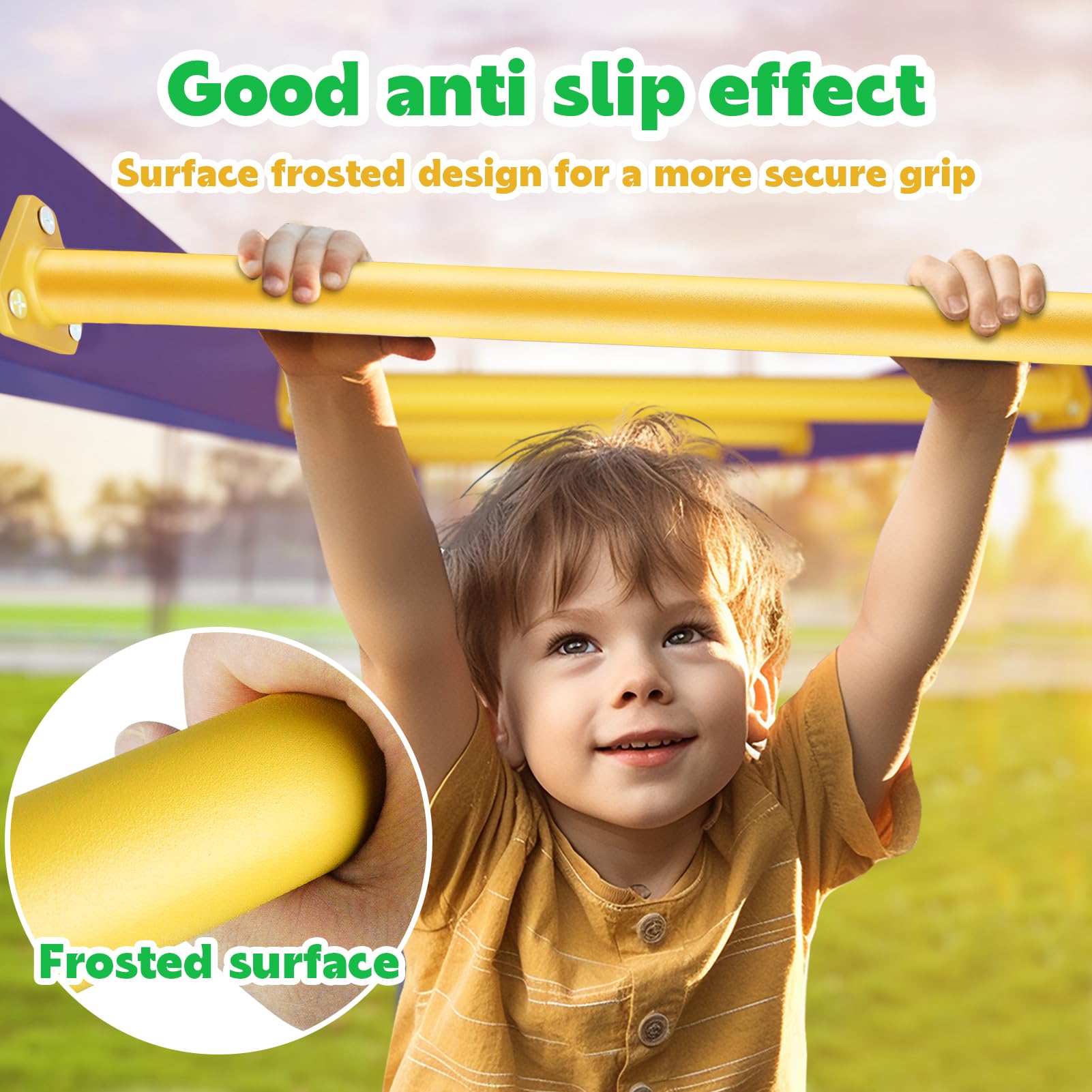 Snapklik.com : EISENSP 21.5 Inch Metal Monkey Bars Ladder Rungs Set For ...