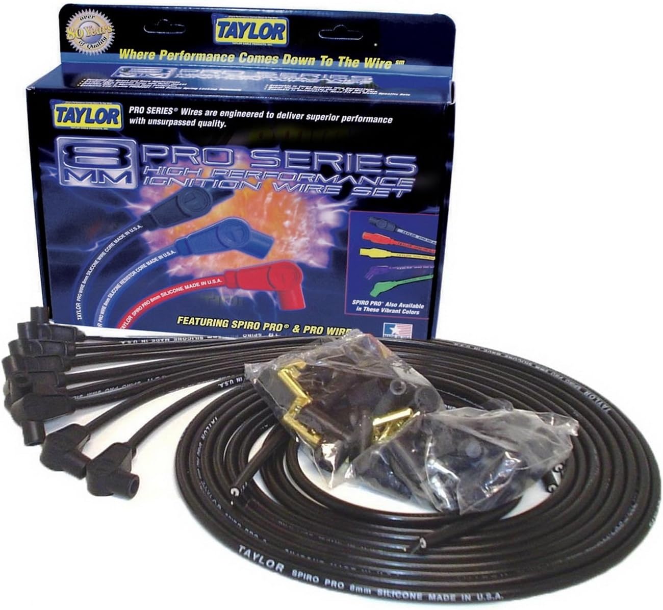 Amazon.com: TAYLOR CABLE 409 Pro Race Ignition Wire Sets, Red : Automotive