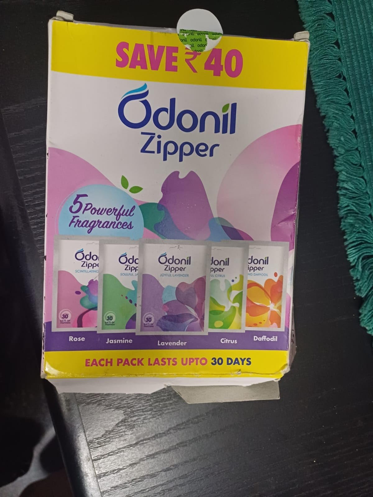 Odonil Bathroom Air Freshener Zipper Mix - 50g (10gx5) | Assorted Pack ...